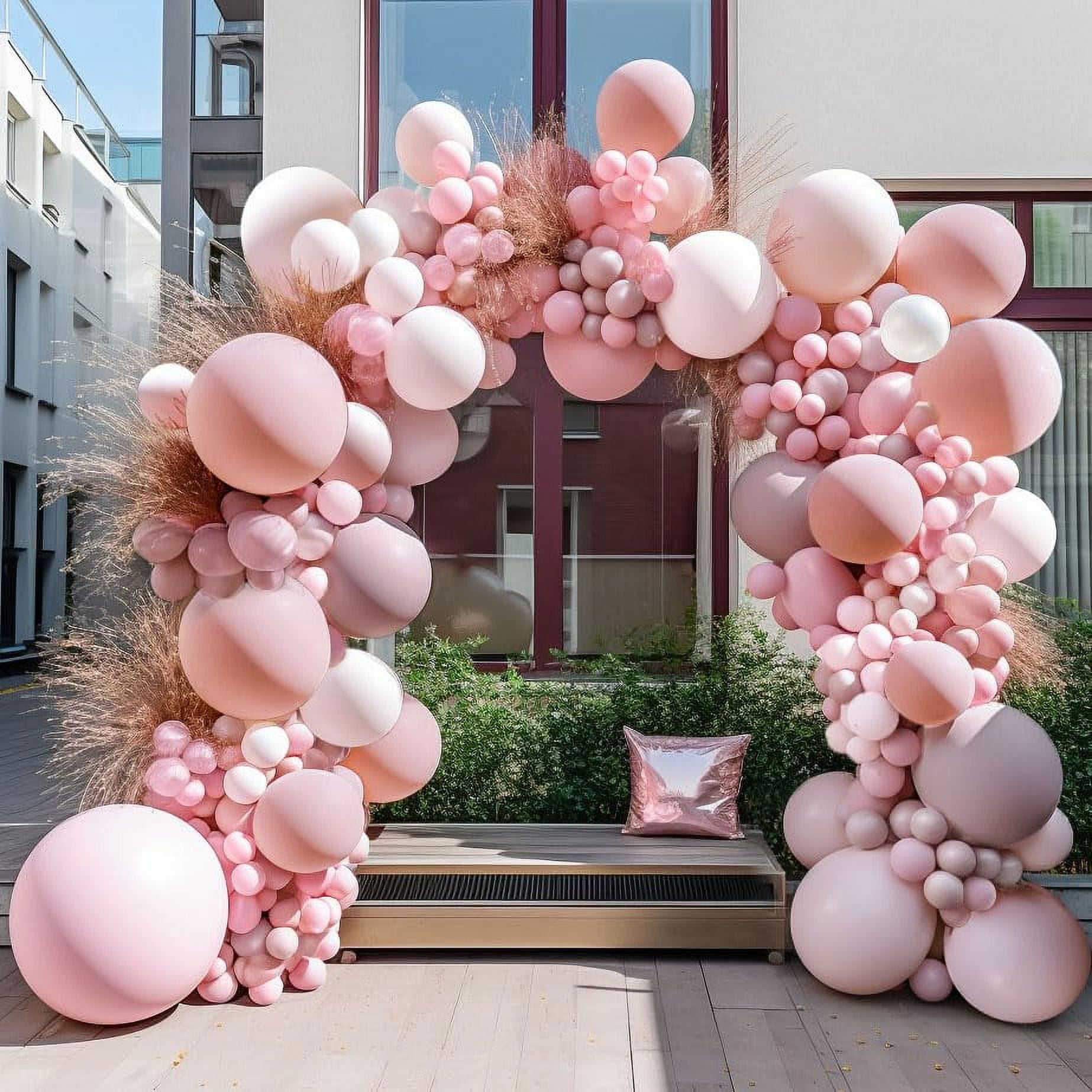 Pastel Pink Balloons Latex Light Baby Pink Balloon Garland Arch Kit ...