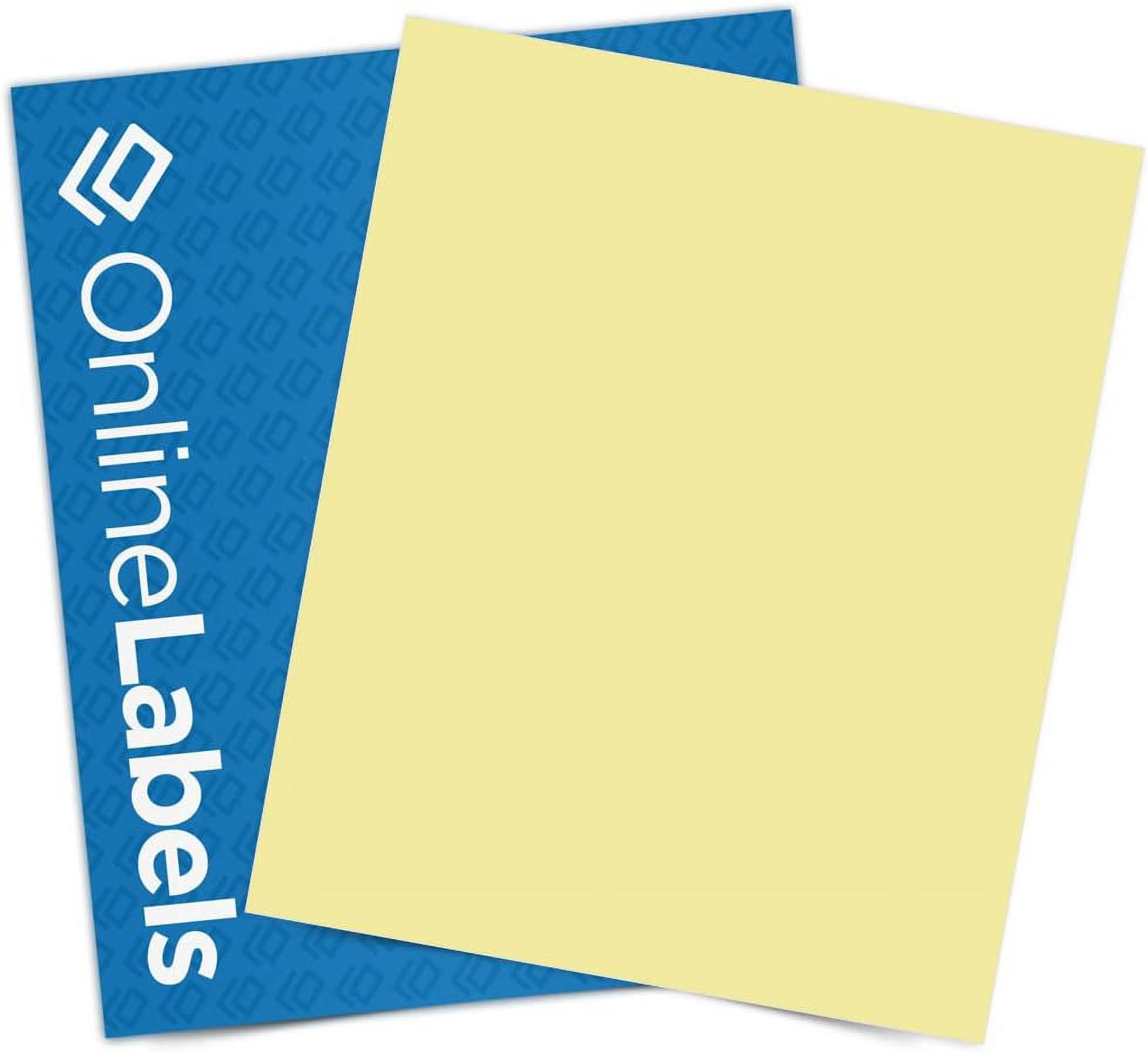 Pastel Pink Sticker Paper, 100 Sheets, 8.5 x 11 Full Sheet Label ...