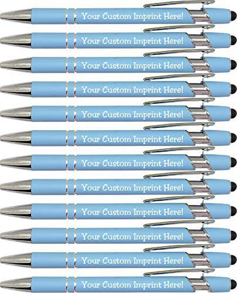 Express Pencils Soft-Touch Custom Pens with Stylus, Personalized Black ...