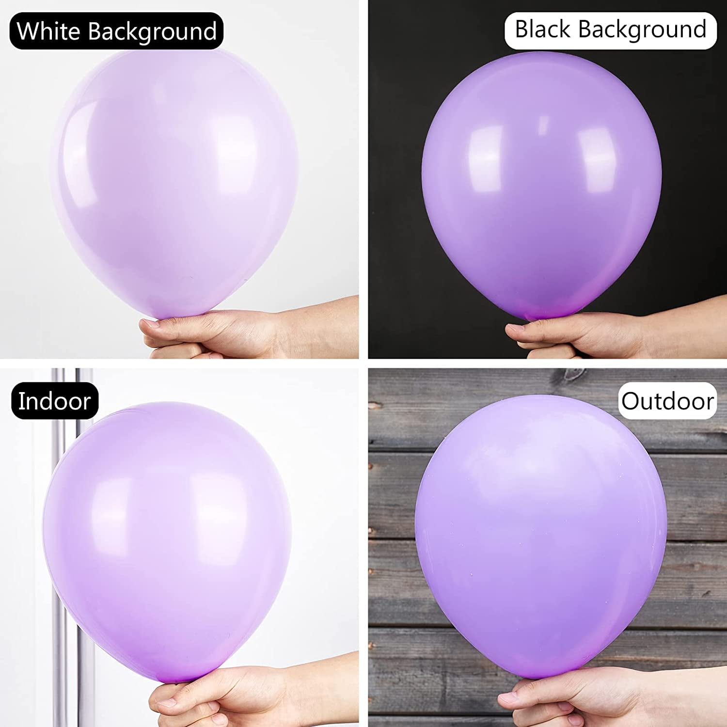 Pastel Purple Balloons, 50 Pcs 12 Inch Pale Lavender Balloons, Lilac ...
