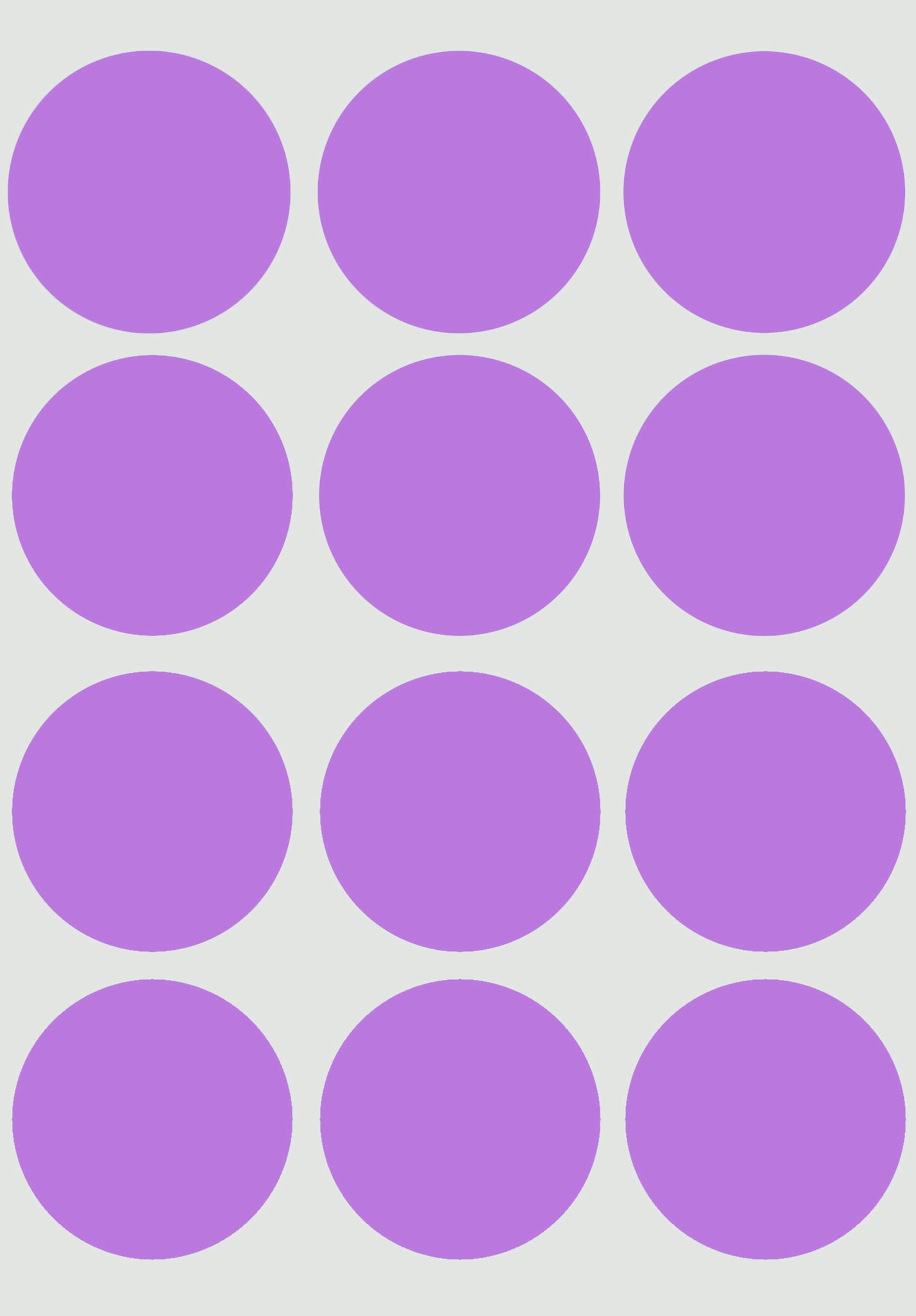 Pastel Purple Color-Coding Label Dots 38mm (1.5 inch) inch Round ...
