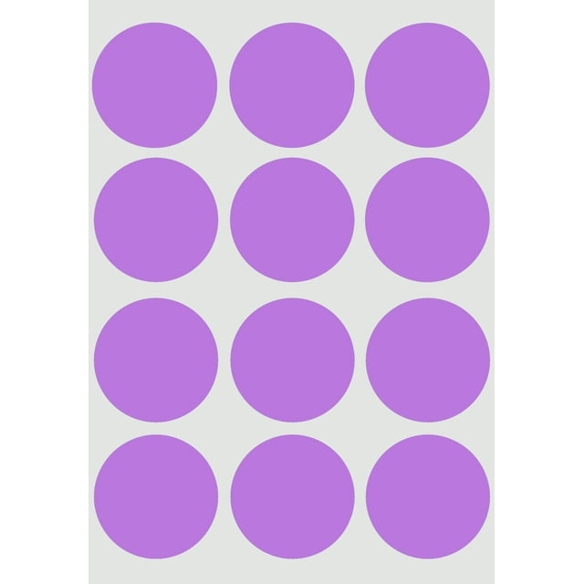 Pastel Purple Color-Coding Label Dots 38mm (1.5 inch) inch Round ...