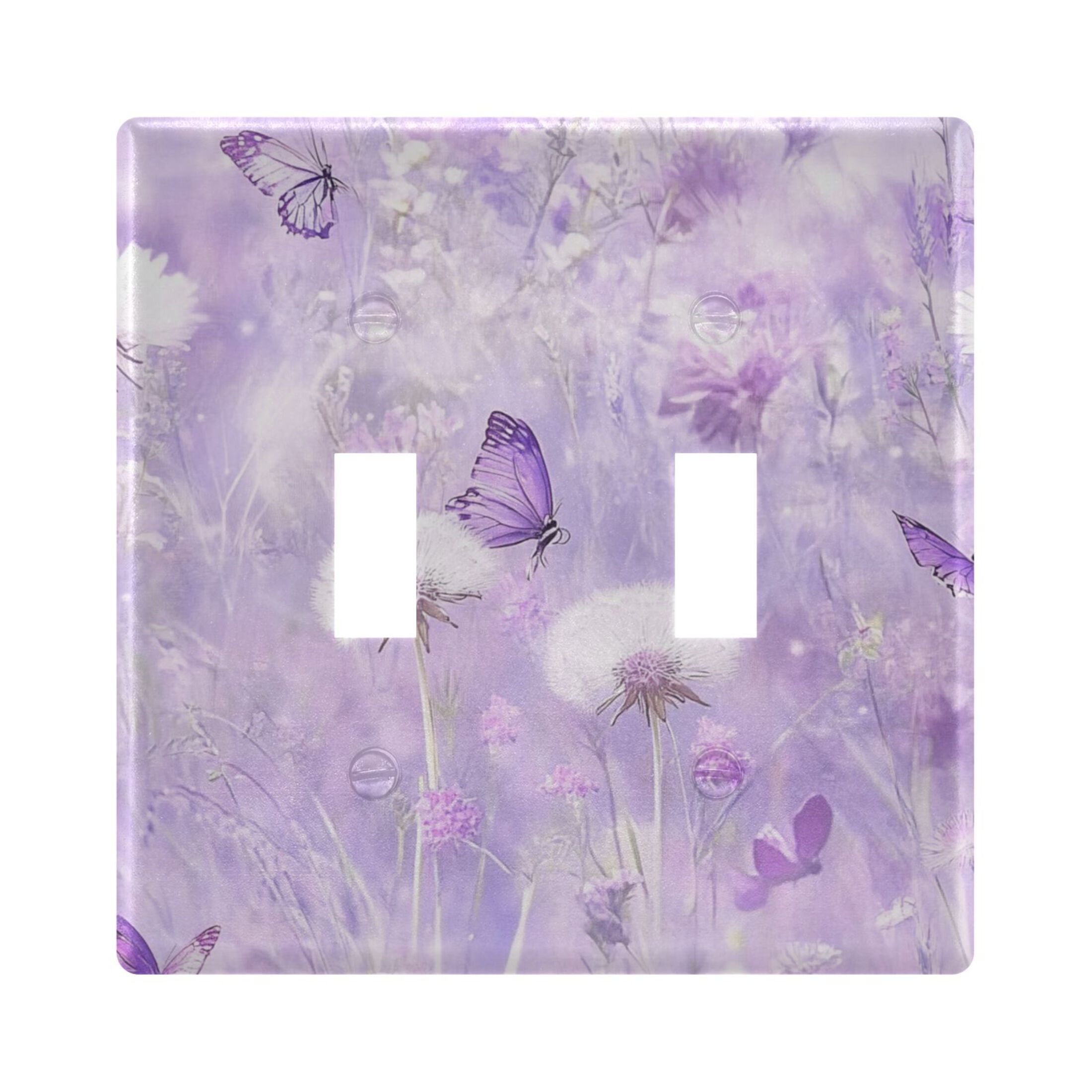 Pastel Purple Meadow Decorative Light Switch Plates Switch Cover ...