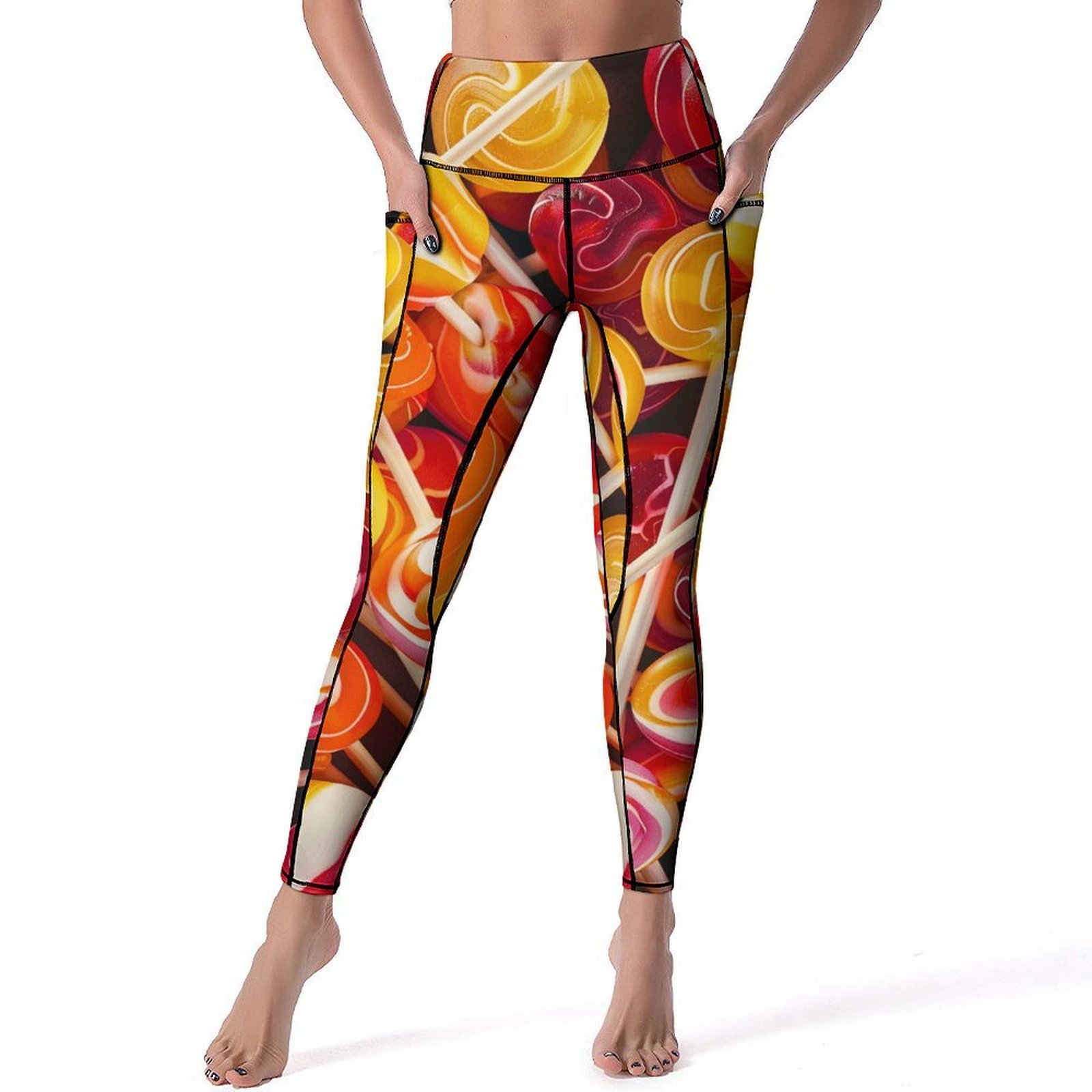 Pastel Rainbow Lollipop Leggings Gym Wear Gym Sportswear Woman Tight ...