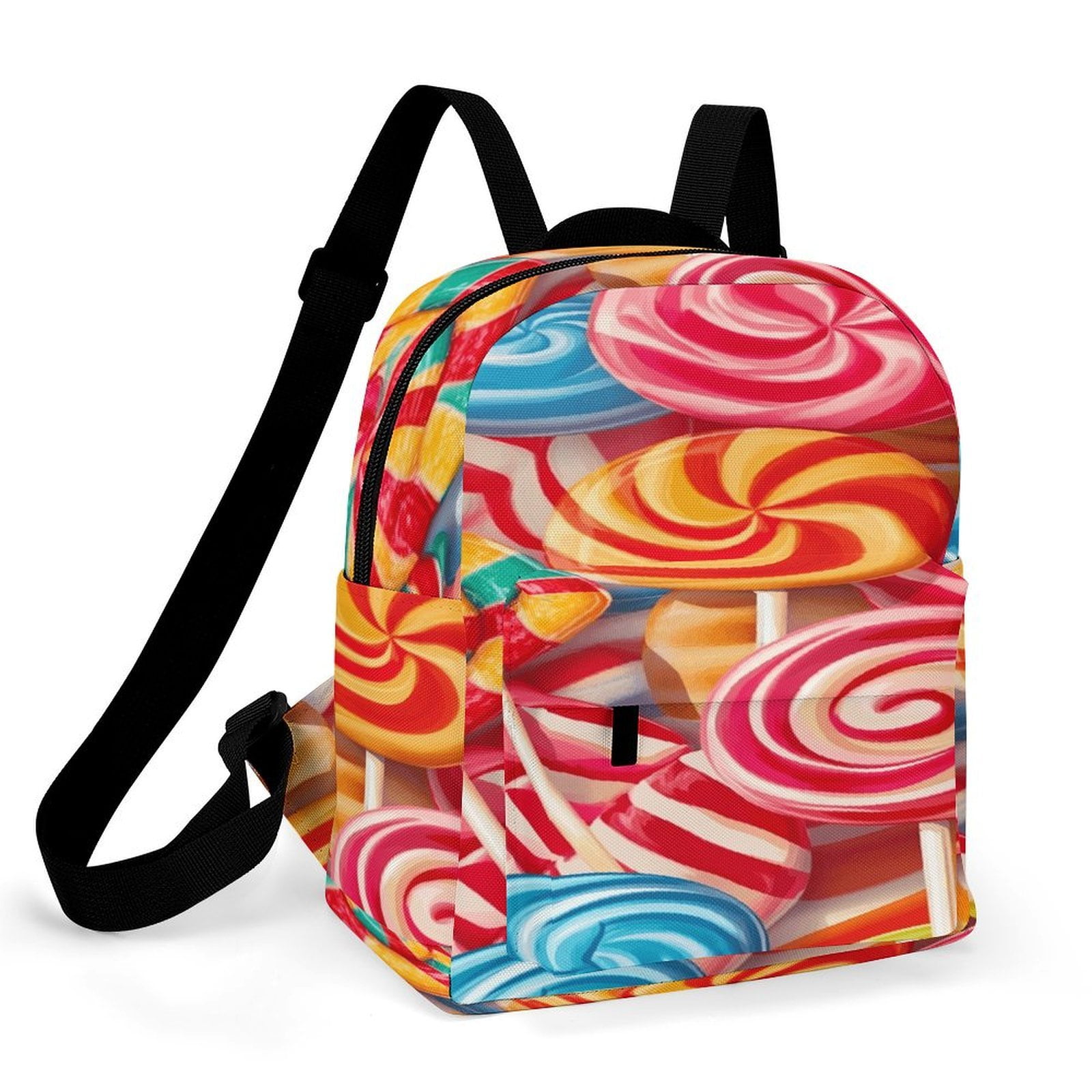 Pastel Rainbow Lollipop Small Backpack Cute Mini Backpacks For Woman ...