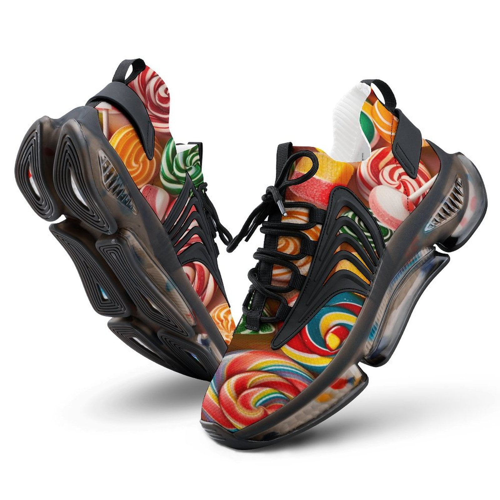 Pastel Rainbow Lollipop Walking Shoes for Men Woman Lightweight Tennis ...