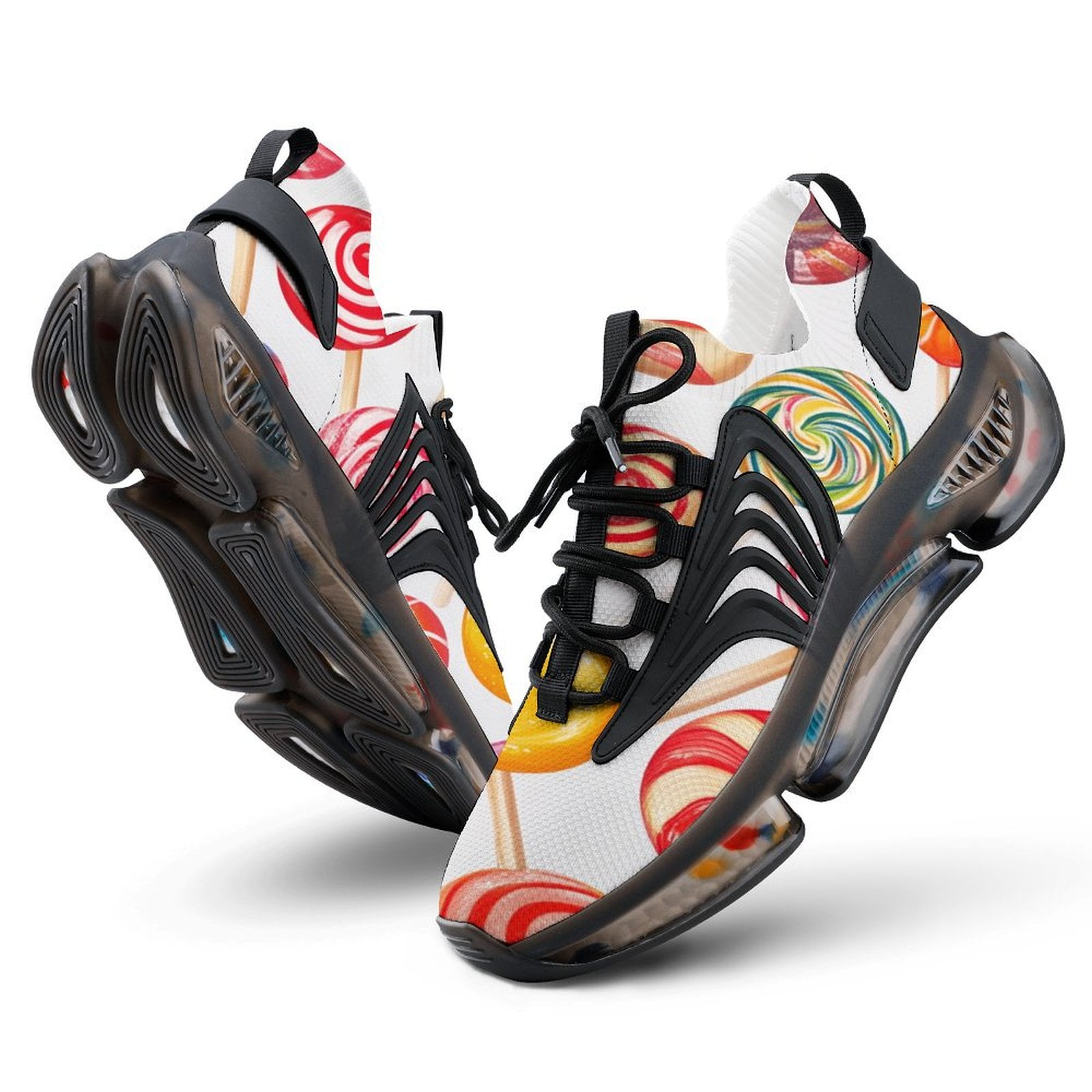 Pastel Rainbow Lollipop Walking Shoes for Men Woman Lightweight Tennis ...