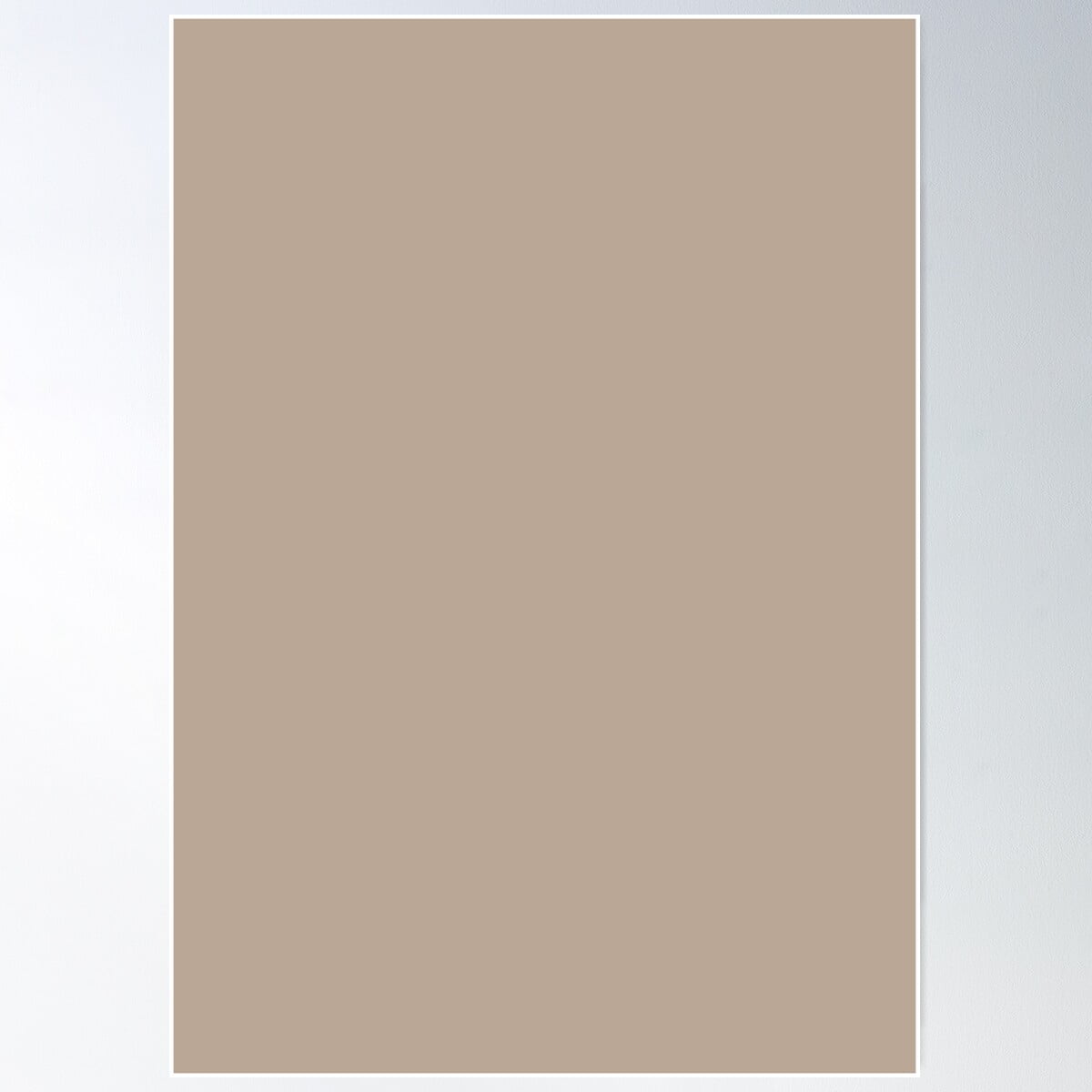 Pastel Retro Neutral Cream Brown Taupe Solid Pure Color Poster Wall Art ...