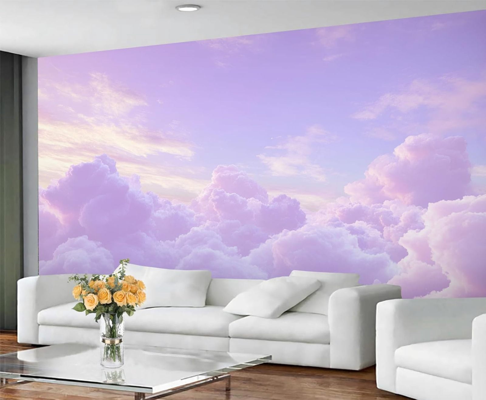 Pastel Sea Of Clouds Wall Mural - Pastel Clouds Murals, Fantasy Sky ...