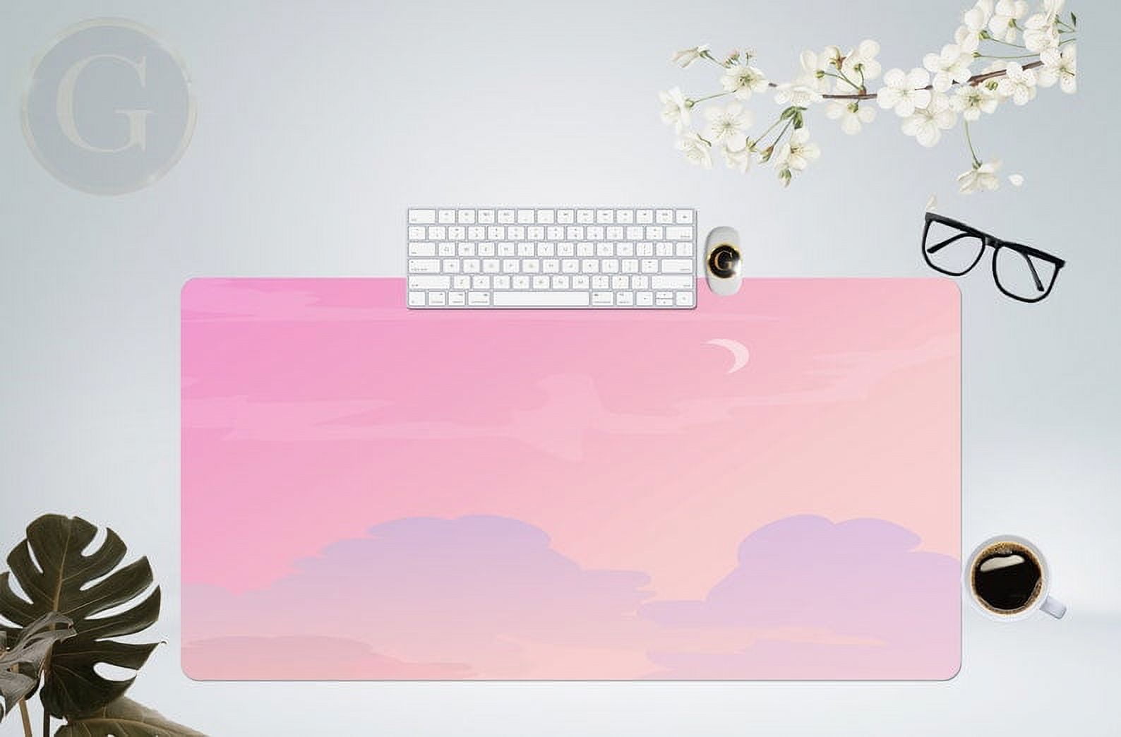 Pastel Sky Desk Mat with Multiple Size Options, Cute desk Mat Fore Home ...