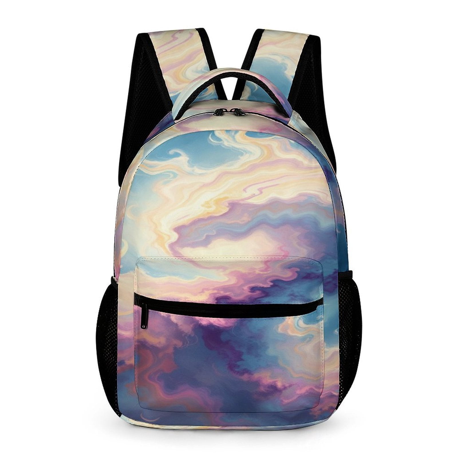Pastel Sky Swirls Fantasy Backpacks Travel Bag Casual Laptop Daypack ...