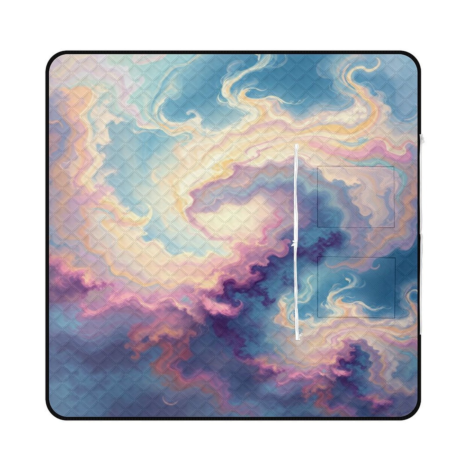 Pastel Sky Swirls Fantasy Portable Waterproof Outdoor Picnic Mat ...