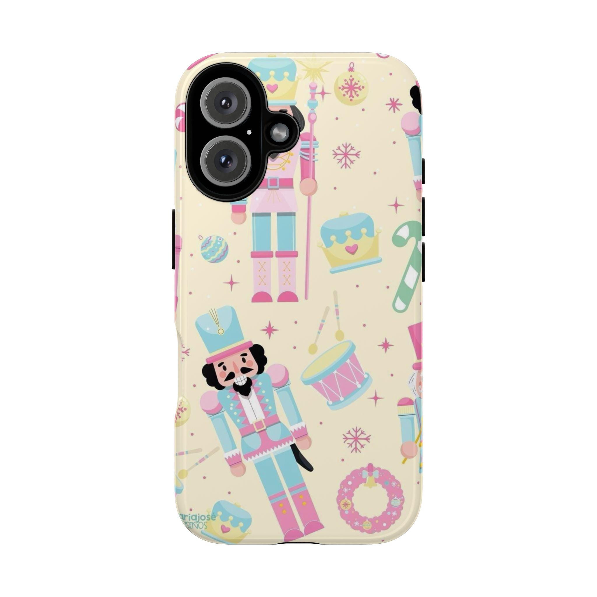 Pastel Soldier Glow Phone Case Cute Holiday Pattern for iPhone 17 ...