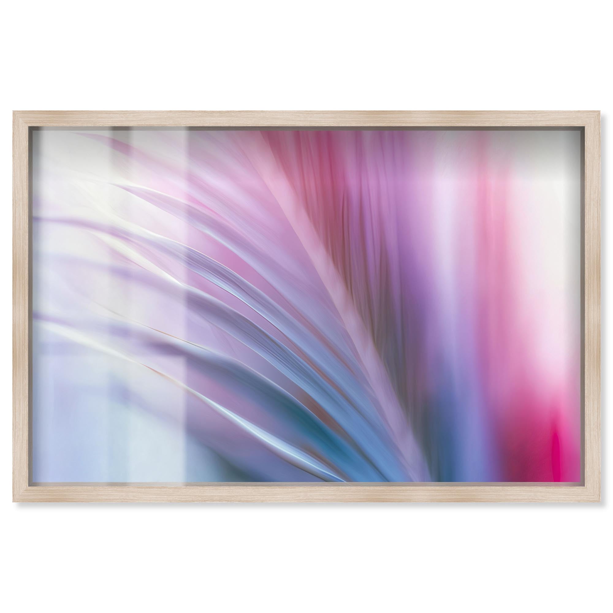 Pastel Speed II Shadowbox Print Colorful Wall Decor by Art Remedy, Blonde Frame, 24 x 16 ...