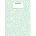 Pastel Stationery Notebooks A4: Marble Notebook A4: Mint Green College ...