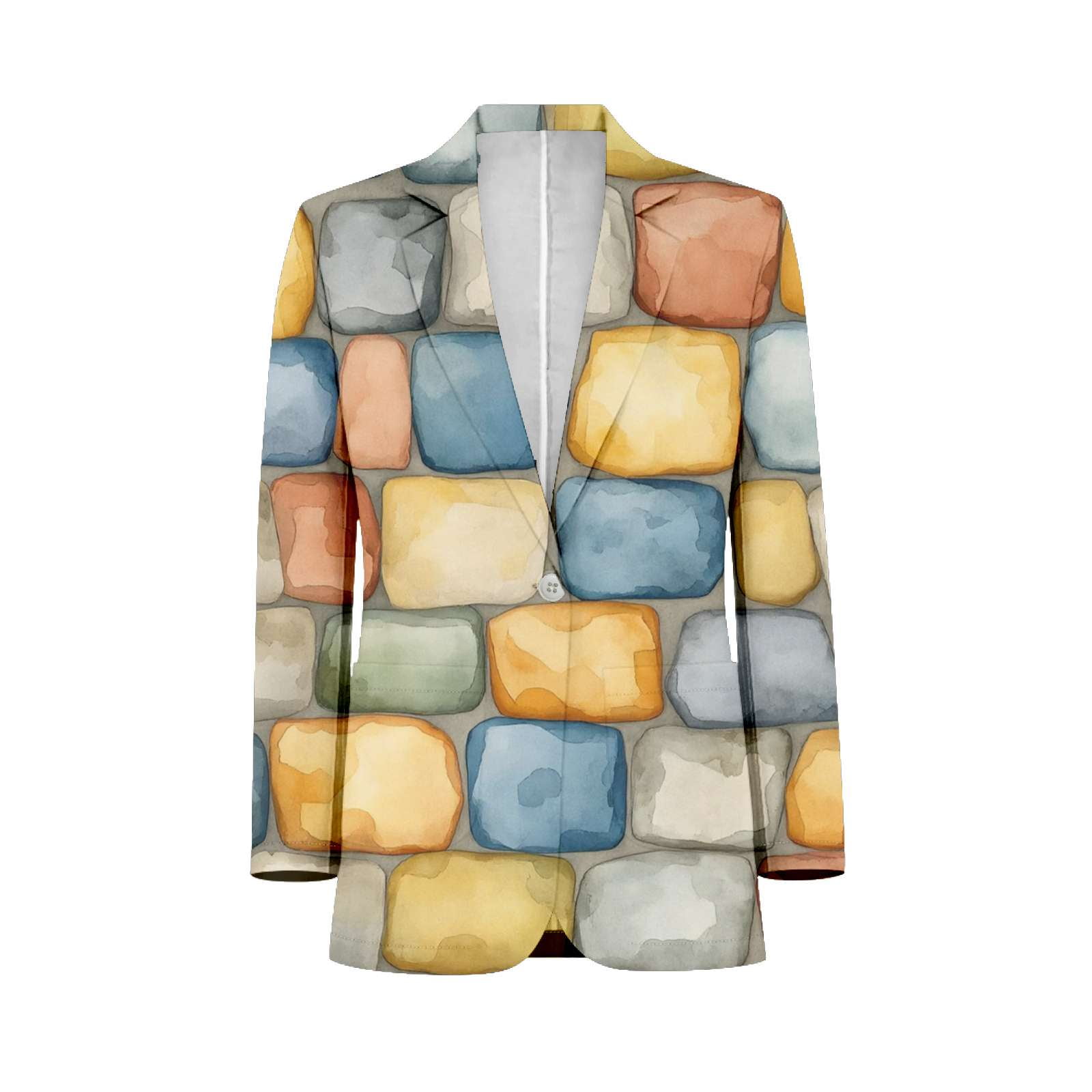 Pastel Stone Wall Texture Customized Men's Suits full man Shawl Collar ...