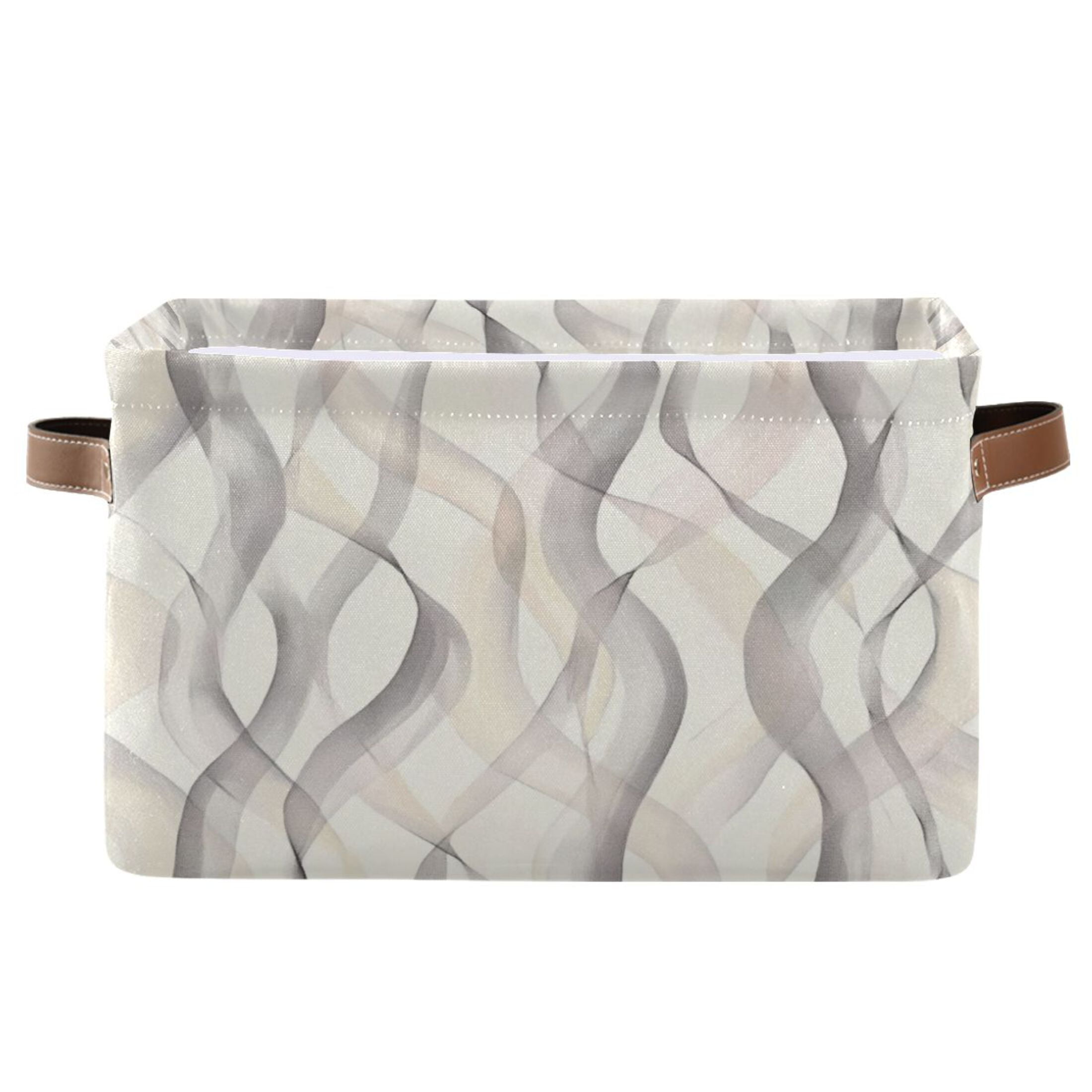 Pastel Thin Lines Foldable Storage Basket,Canvas Fabric Foldable ...