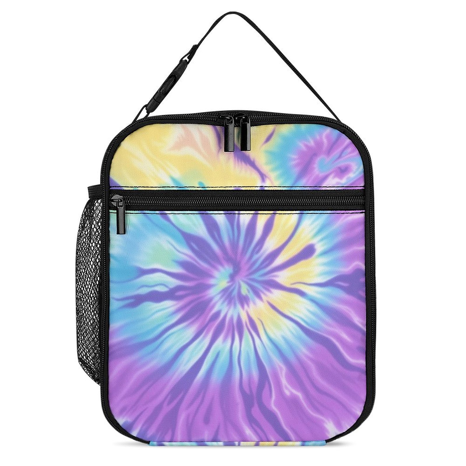 Pastel Tie Dye Swirl Lunch Bag Thermal Bag Lunch Container Portable ...