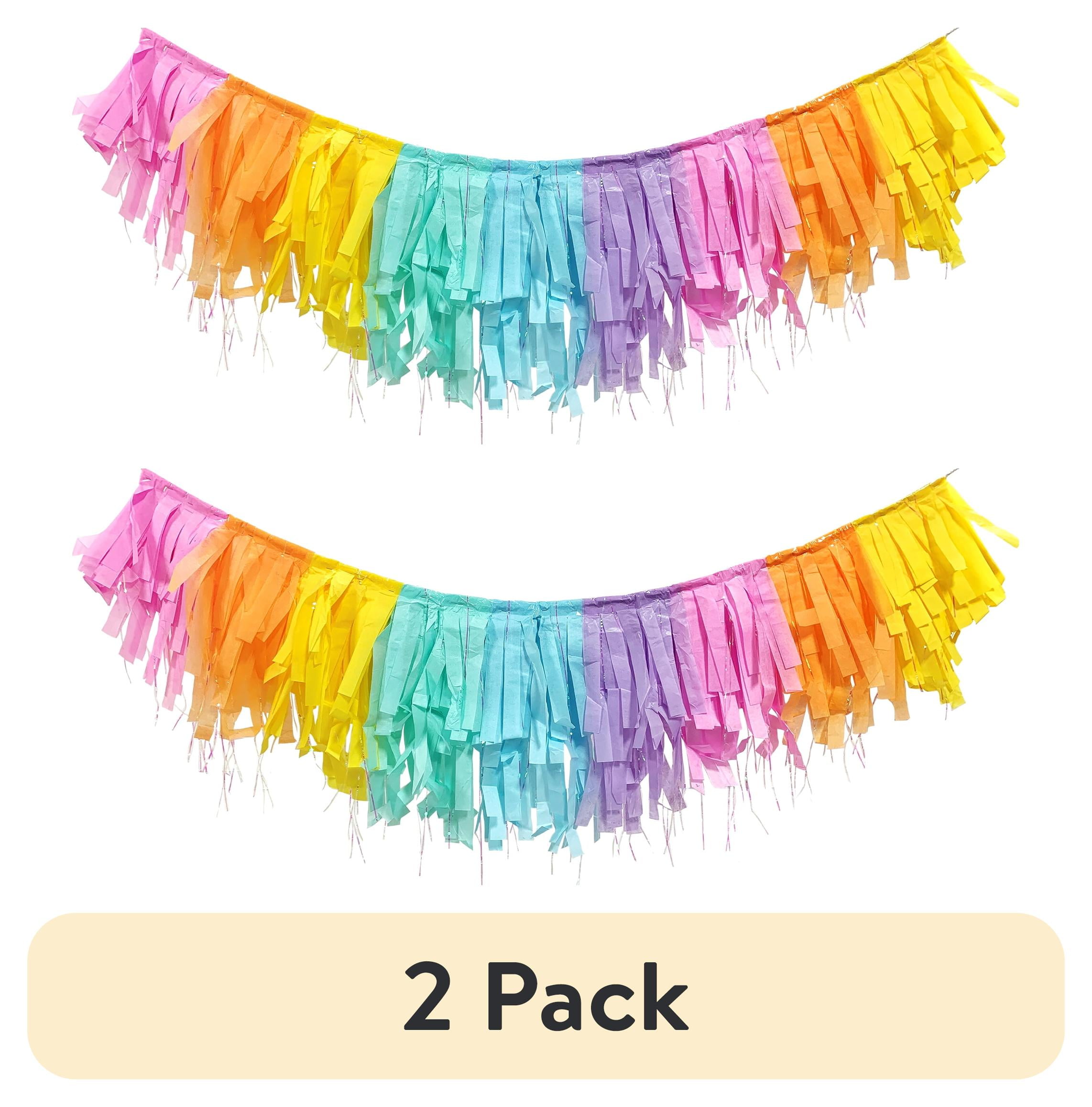 Pastel Tissue Garland Multicolor Party Decoration - Walmart.com