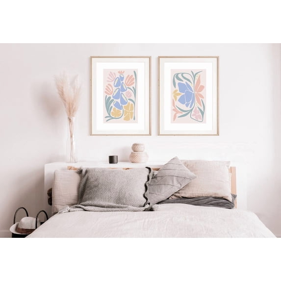 Pastel Wall Art Prints, Boho Fast Delivery, Living Room, Gallery Wall ...