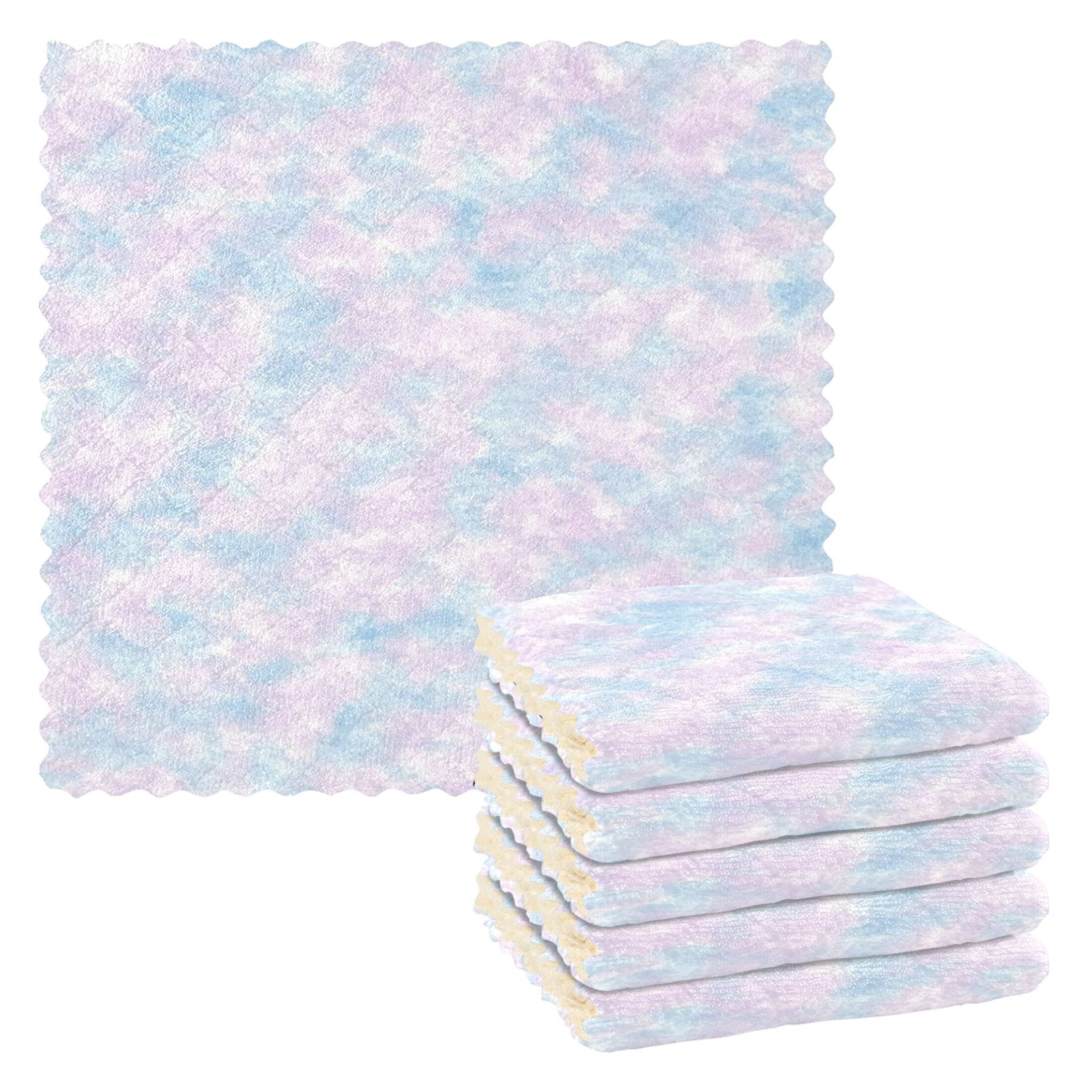 Pastel Watercolor Texture 6 Pack Kitchen Cleaning Cloths 11'' x 11 ...