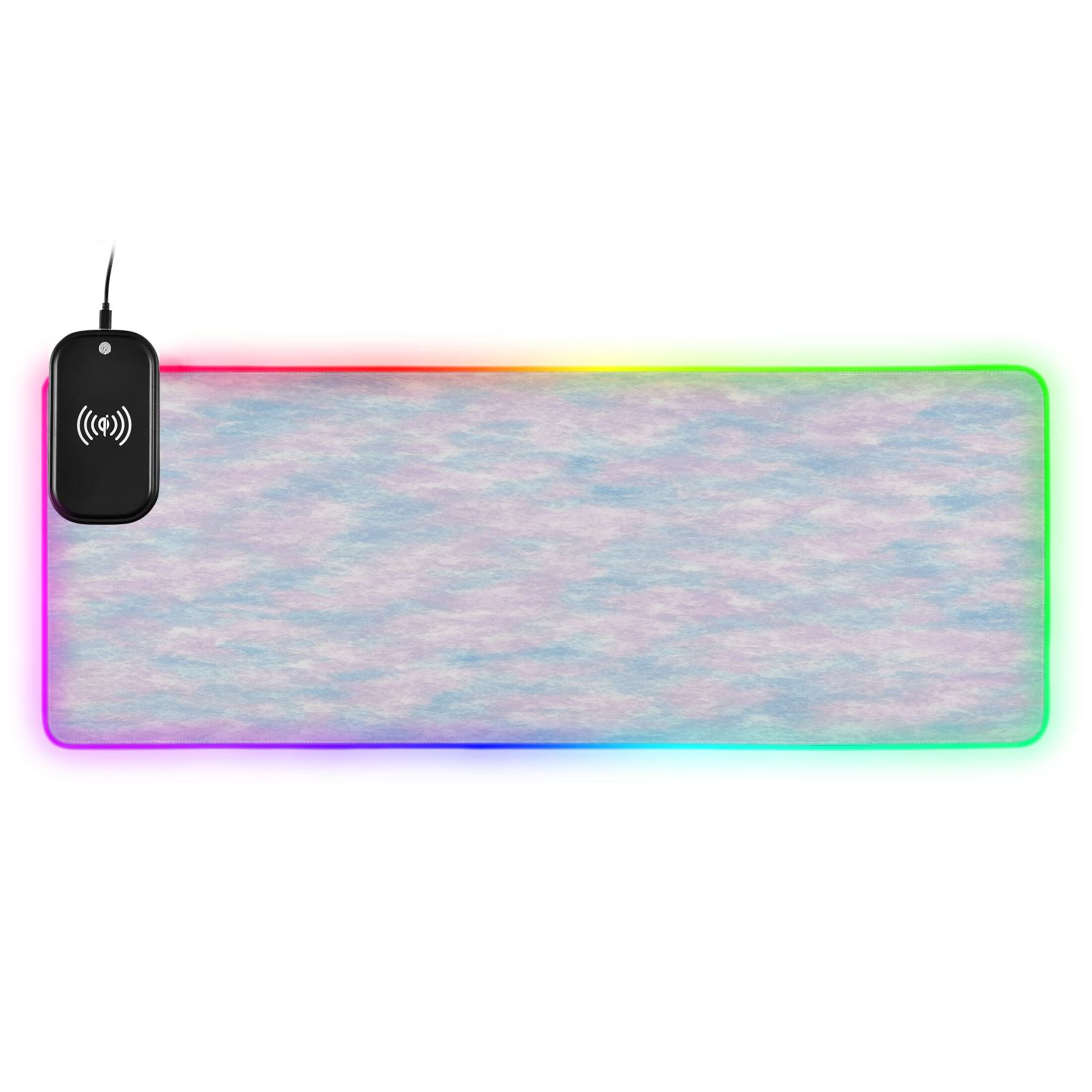 Pastel Watercolor Texture Glowing Extended Large Gaming Mouse Pad 35 ...