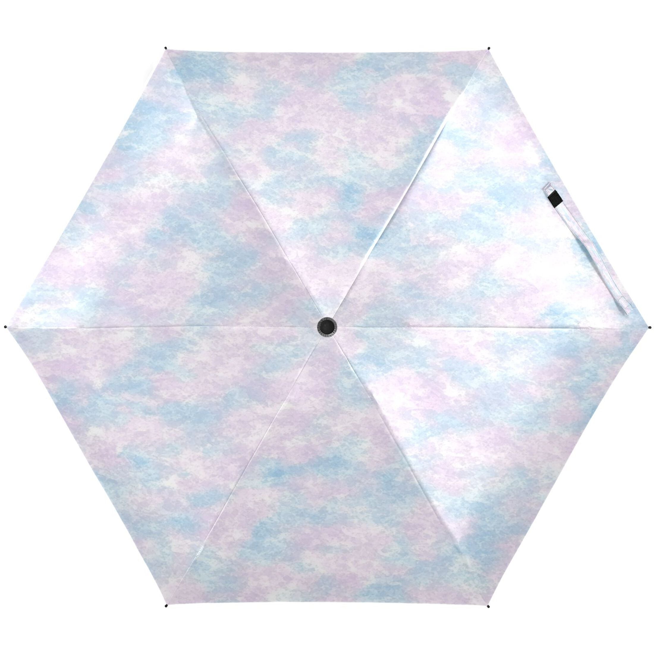 Pastel Watercolor Texture Umbrellas for Sun Auto Open Close UV50 ...