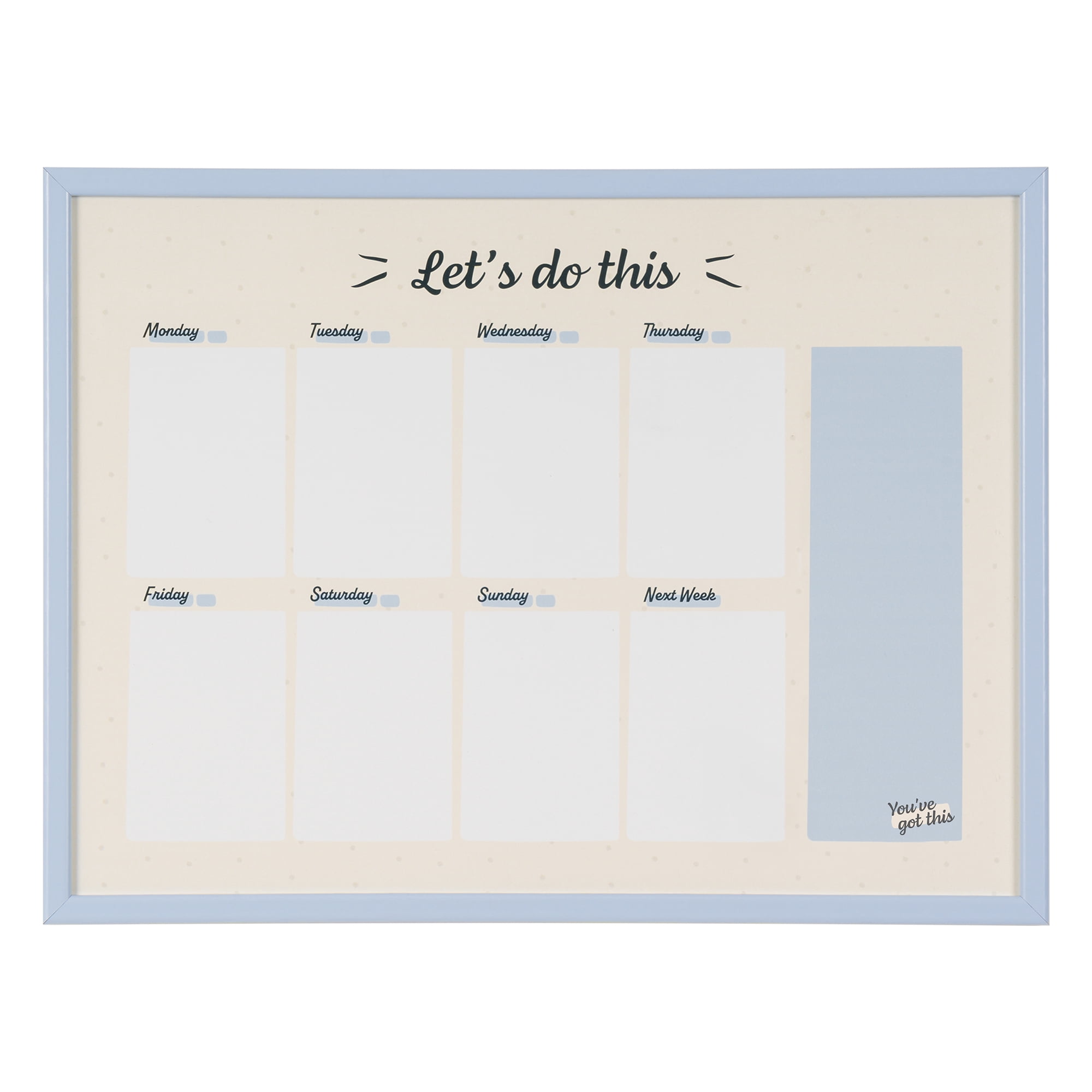 Pastel Weekly Magnetic Planner Board - 600 x 450 mm - Lacquered Steel ...