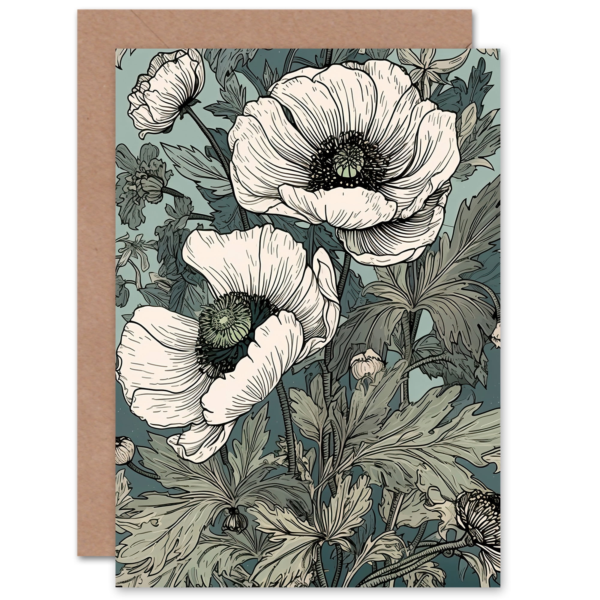 Pastel White Anemone Flower for Wife Her Mum Sister Daughter Mom Gran ...