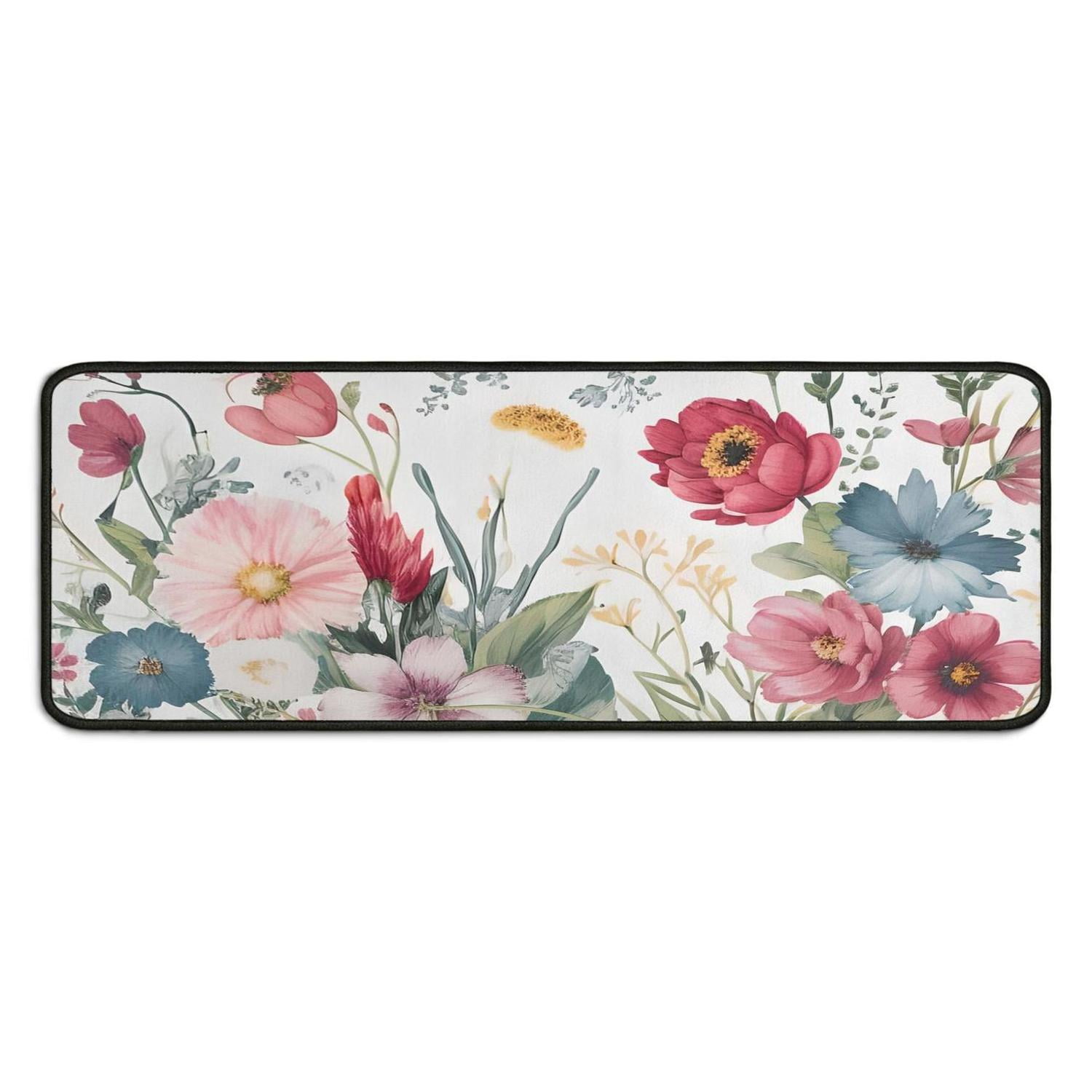 Pastel Wildflowers Classic Design Gentle Floral Violet Pink Kitchen ...