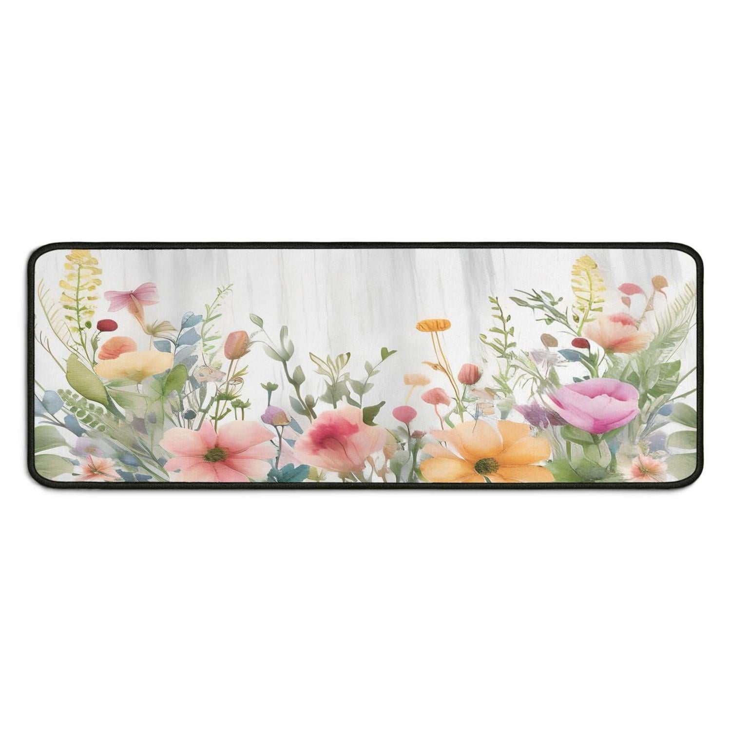 Pastel Wildflowers Classic Design Gentle Floral Violet Pink Kitchen ...