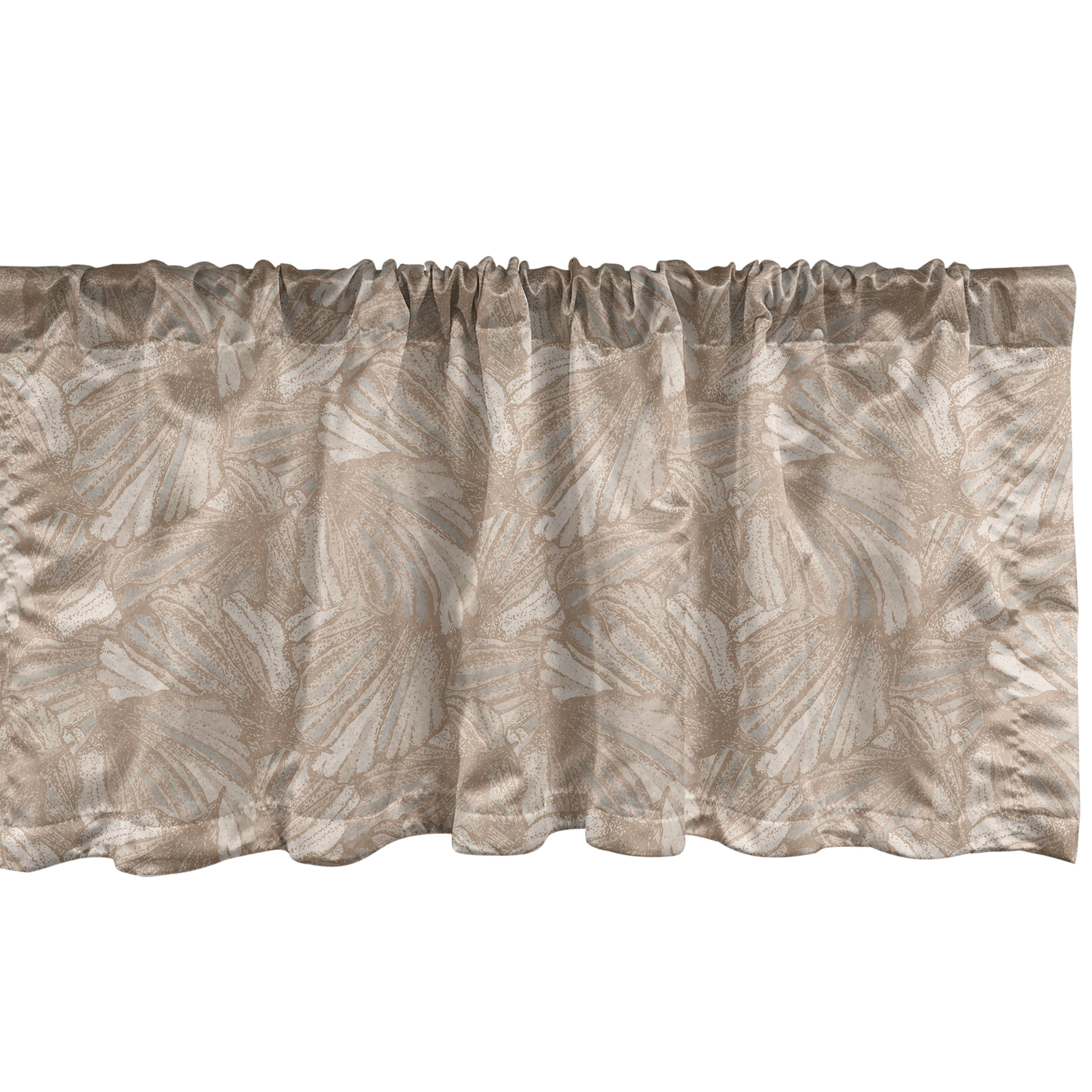 Pastel Window Valance, Romantic Summer Vibe Grunge Style Forest Leaves ...