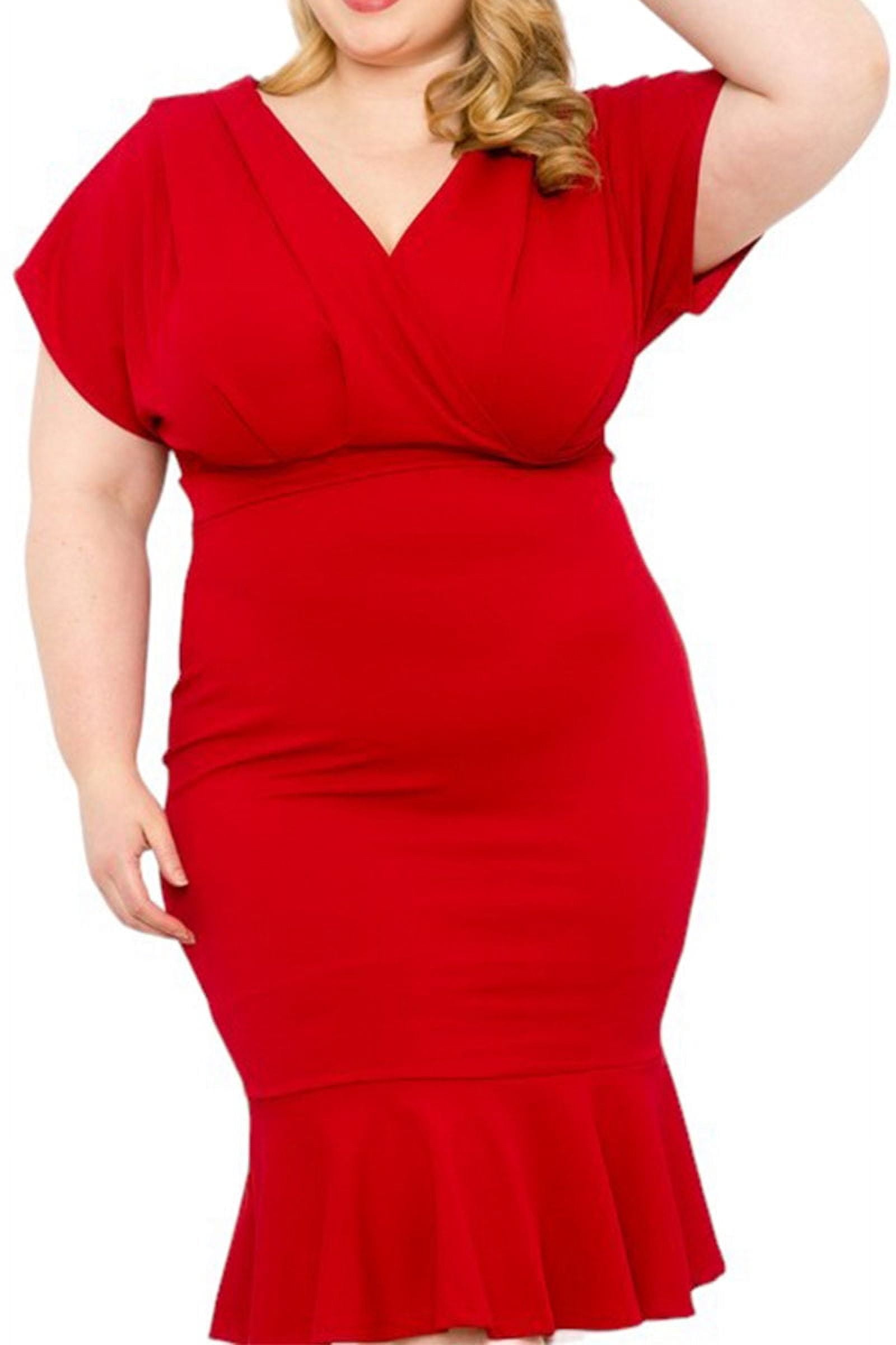 Pastel by Vivienne Women's Cocktail Formal Bodycon Plus Dress Mermaid ...