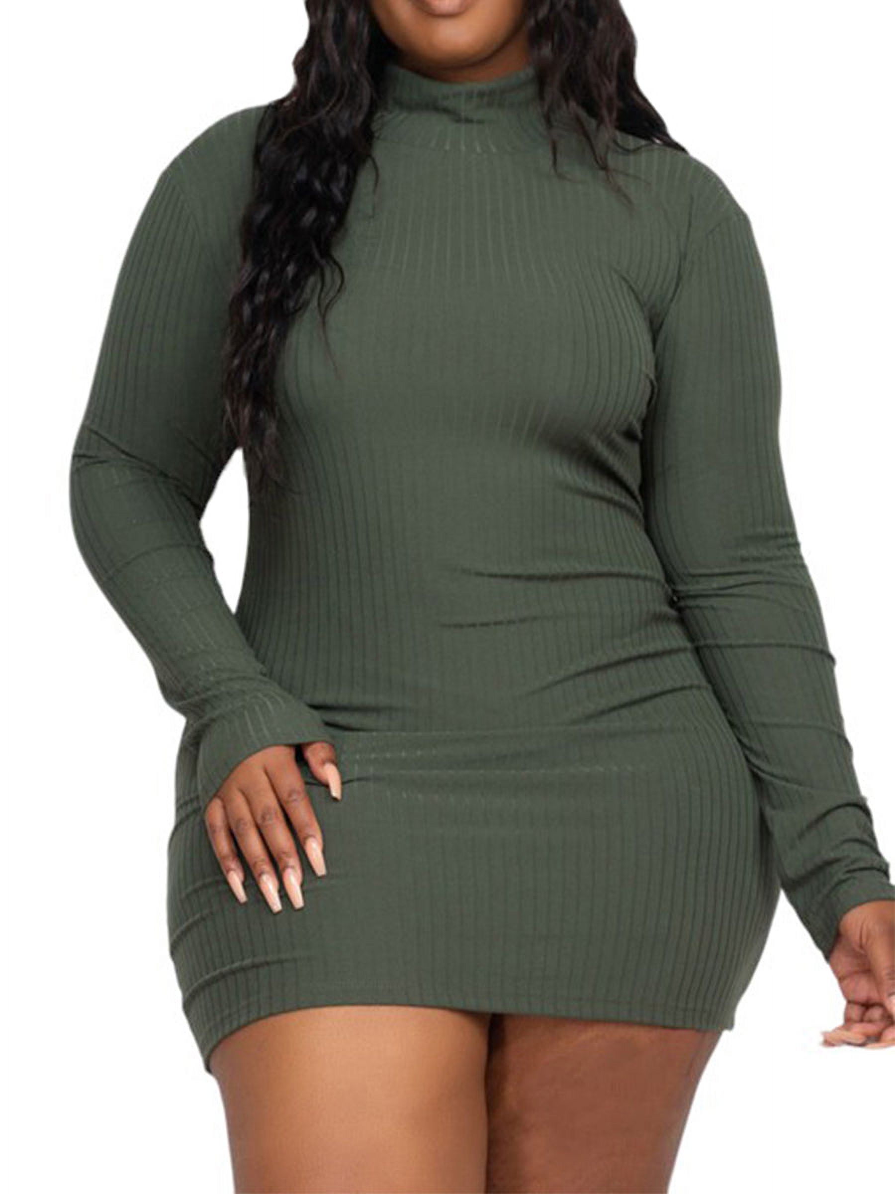 Pastel by Vivienne Women's Long Sleeve Mock Neck Sexy Mini Bodycon ...