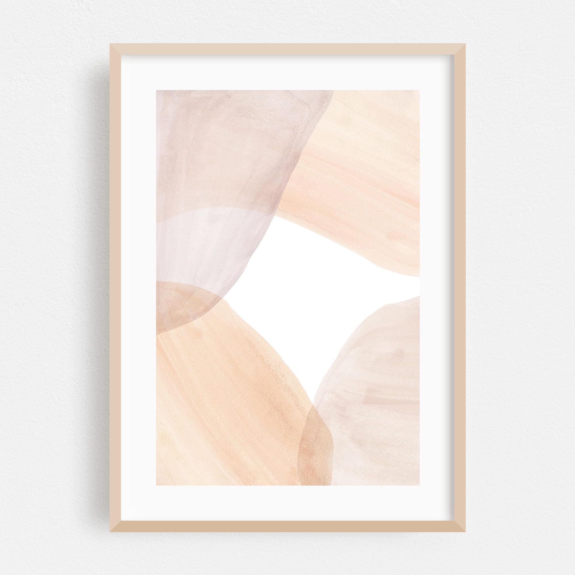 Pastel organic shapes - Painting Minimalist Abstract Pastel Boho Modern ...