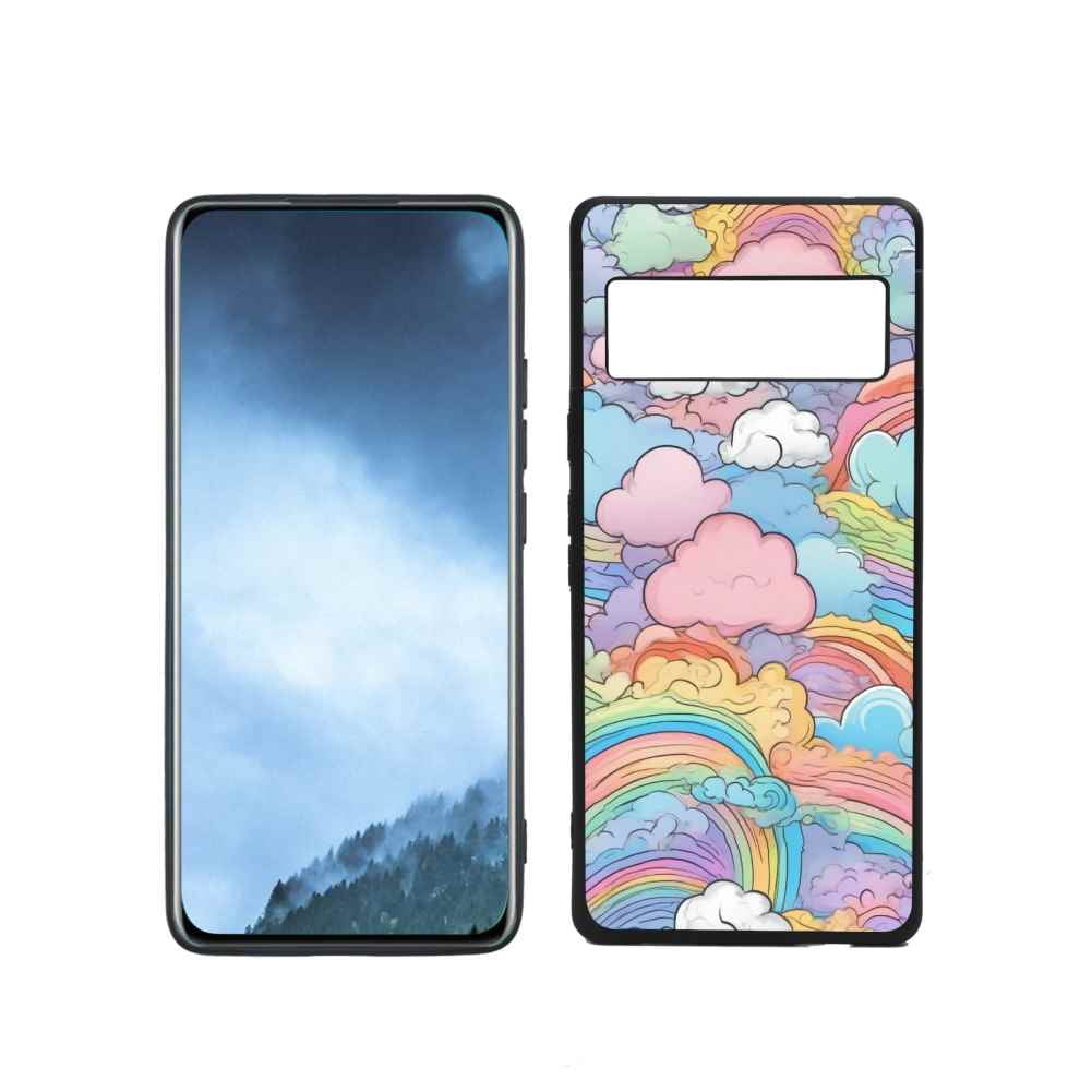 Pastel-rainbow-cloud-designs-4 Phone Case, Designed for Google Pixel 6 ...