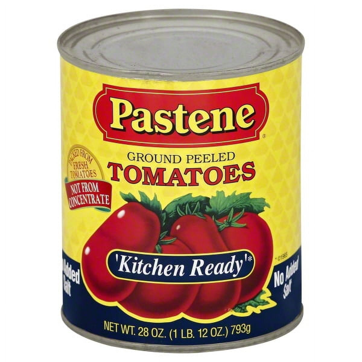 Pastene Kitchen Ready Ground Peeled Tomatoes, No Added Salt, Gluten ...