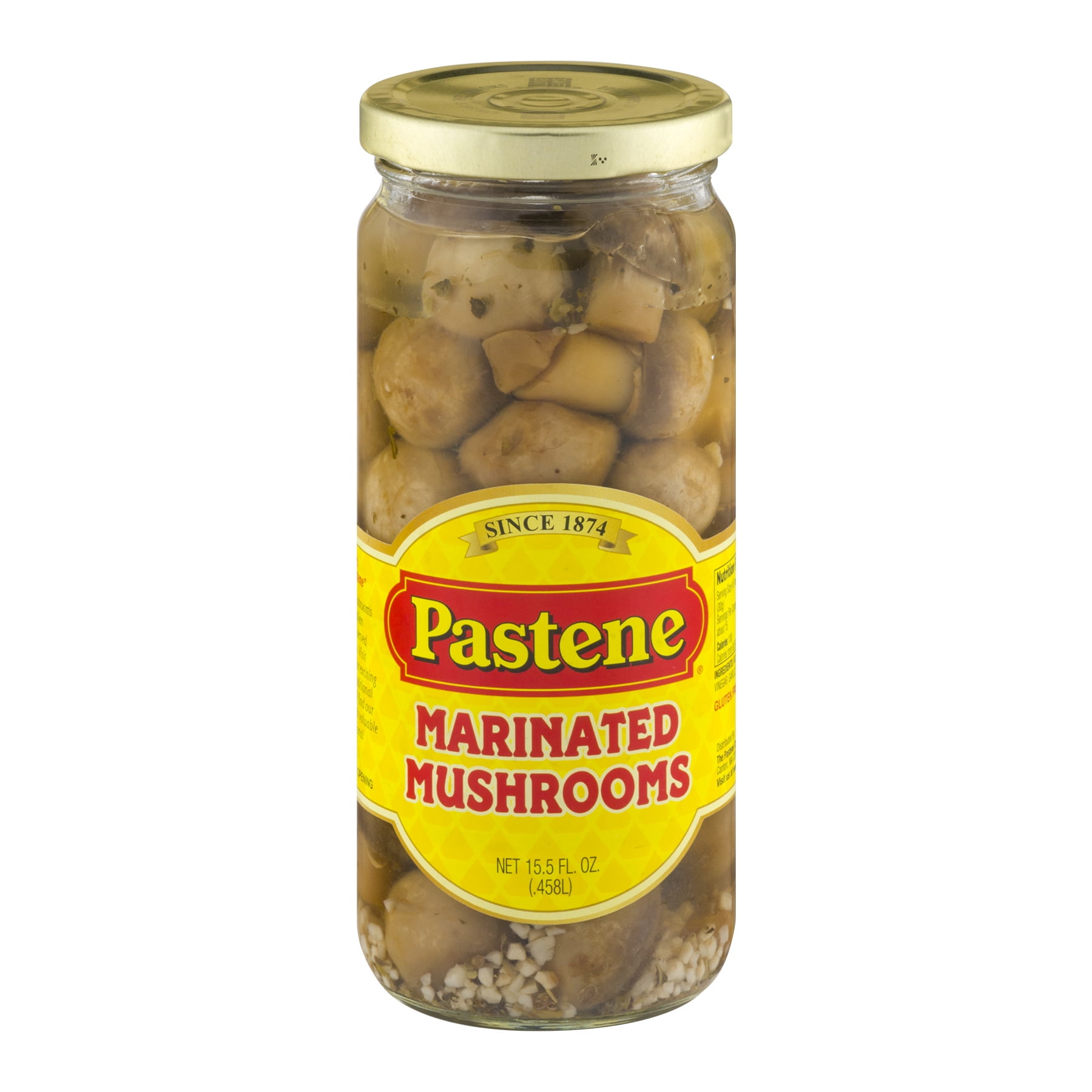 Pastene Marinated Mushrooms in Jar - 15.5 fl oz, Gluten-Free, Ready to ...