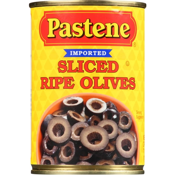 Pastene Imported Sliced Ripe Olives, 6.5 oz, Gluten-Free, No ...
