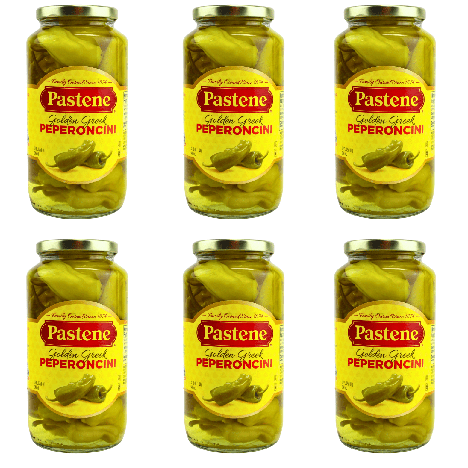 Pastene Peperoncini Peppers In Vinegar (6 Pack) - Walmart.com