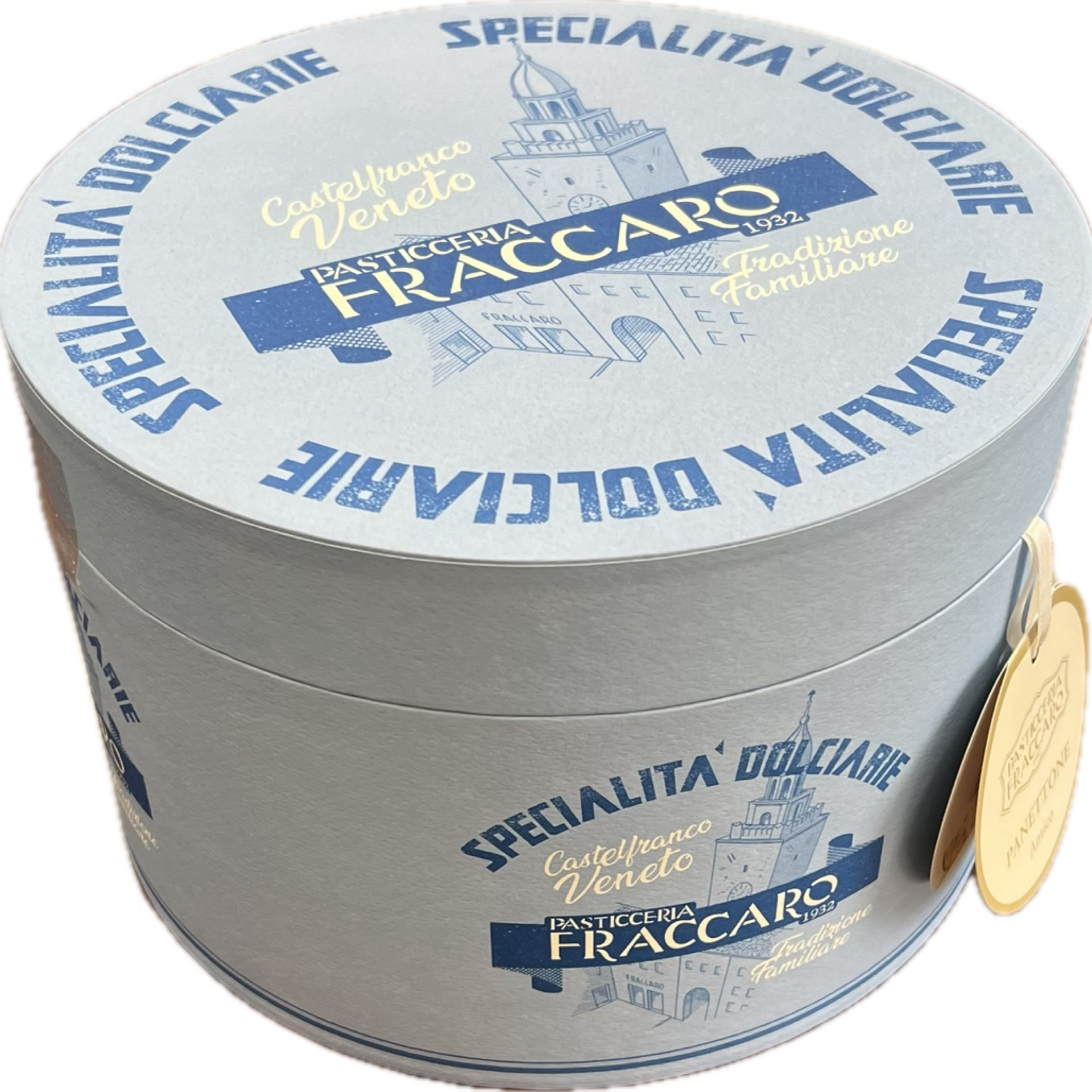 Pasticceria Fraccaro Panettone Classico Antico Blue Hat Box 1000 g ...