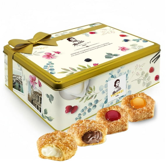 Pasticceria Matilde Vicenzi 5 VTF5 O'Clock Tea Time Cookie Gift Tin ...