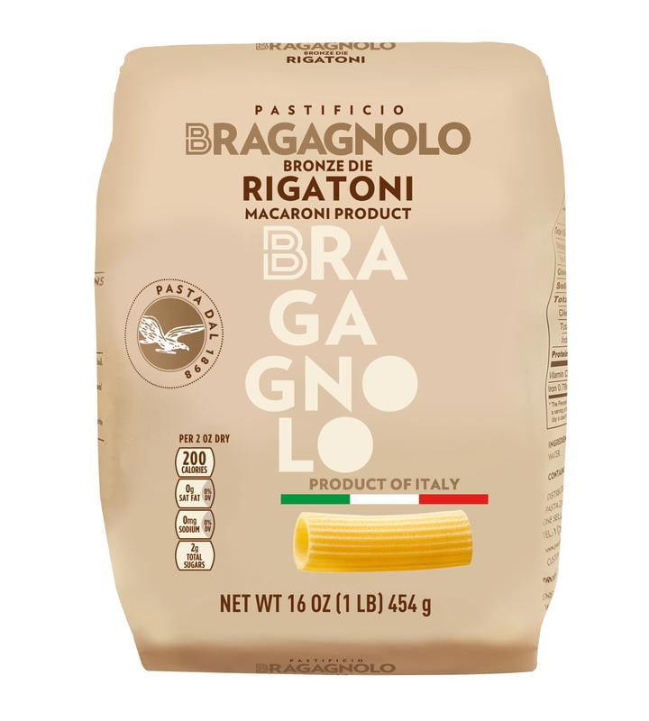 Pastificio Bragagnolo, Rigatoni 843 Bronze-Drawn, 100% Italian Pasta ...