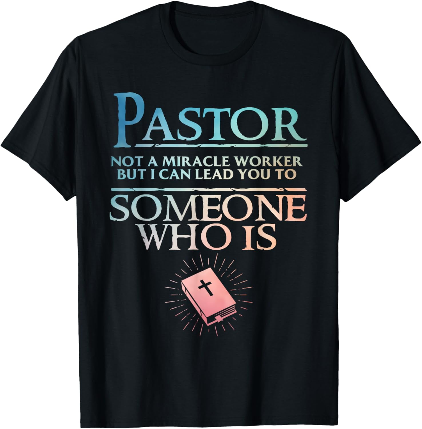 Pastor Appreciation Art For Men Women Minister Clergy Bible T-Shirt ...