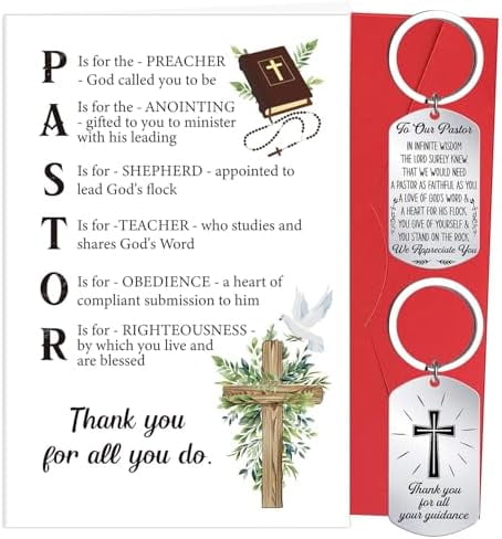 Pastor Appreciation Card Gifts - Pastors Thank You Card Envelope ...