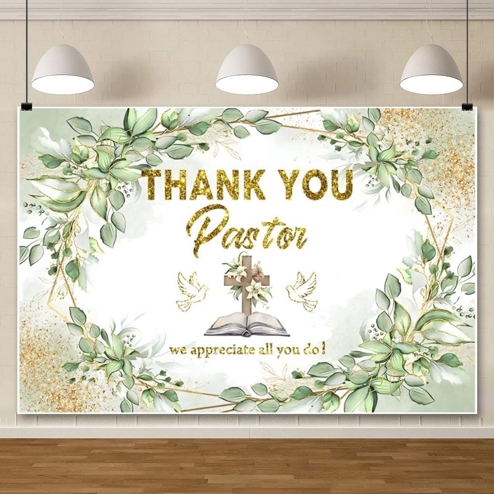 Pastor Appreciation Day Backdrop Thank You Pastor Photography ...