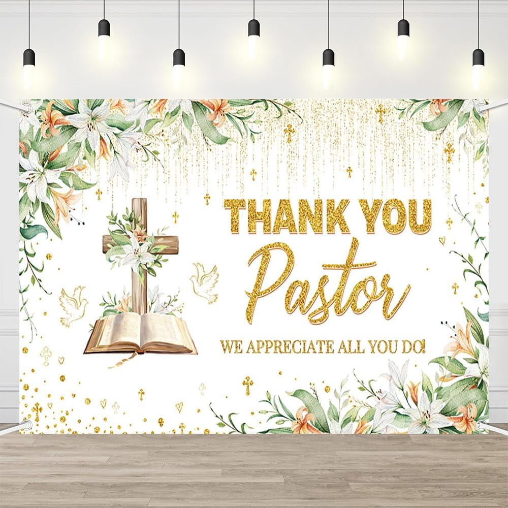 Pastor Appreciation Day Backdrop Thank You Pastor Photography ...