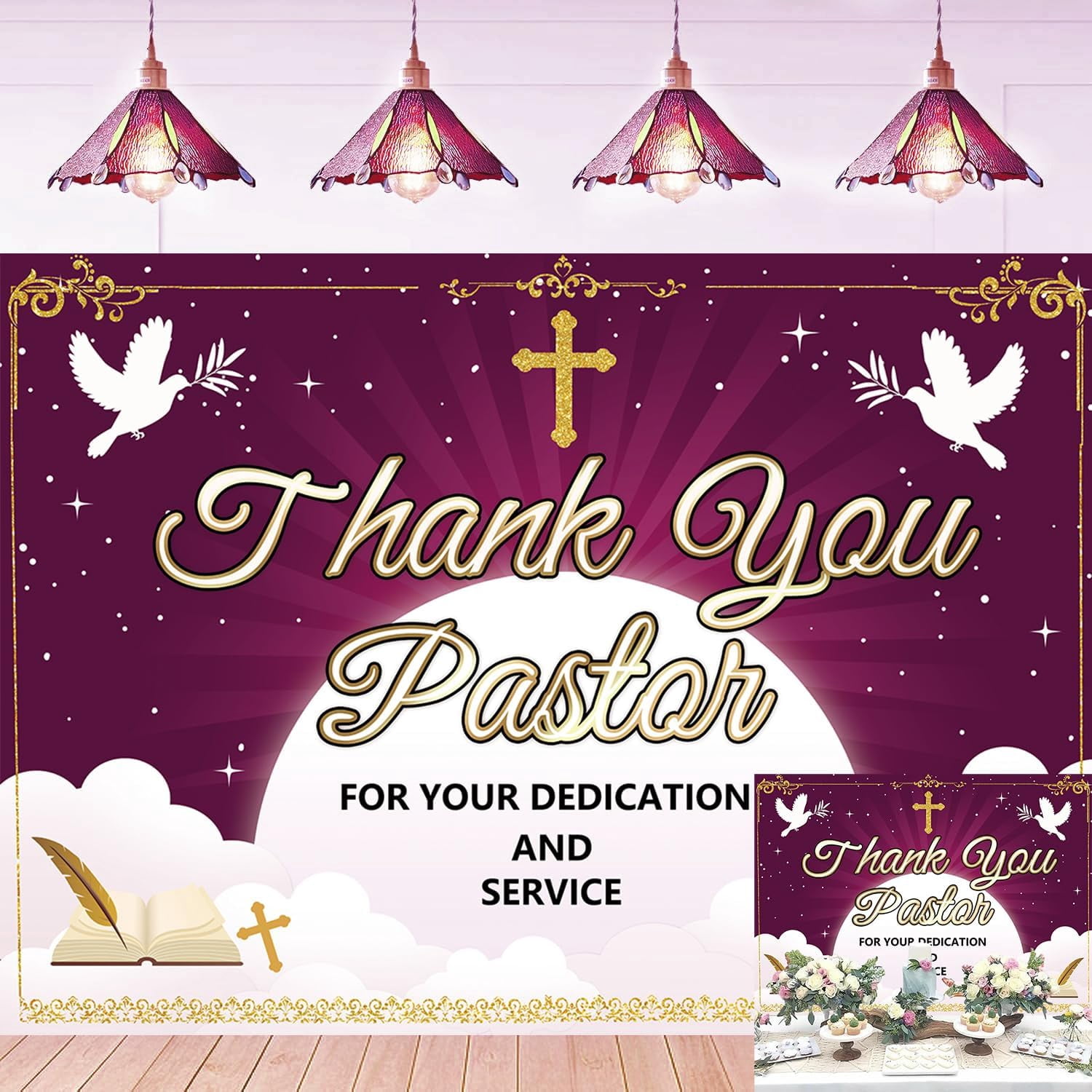 Pastor Appreciation Day Backdrop Thank You for All You Do Photography ...