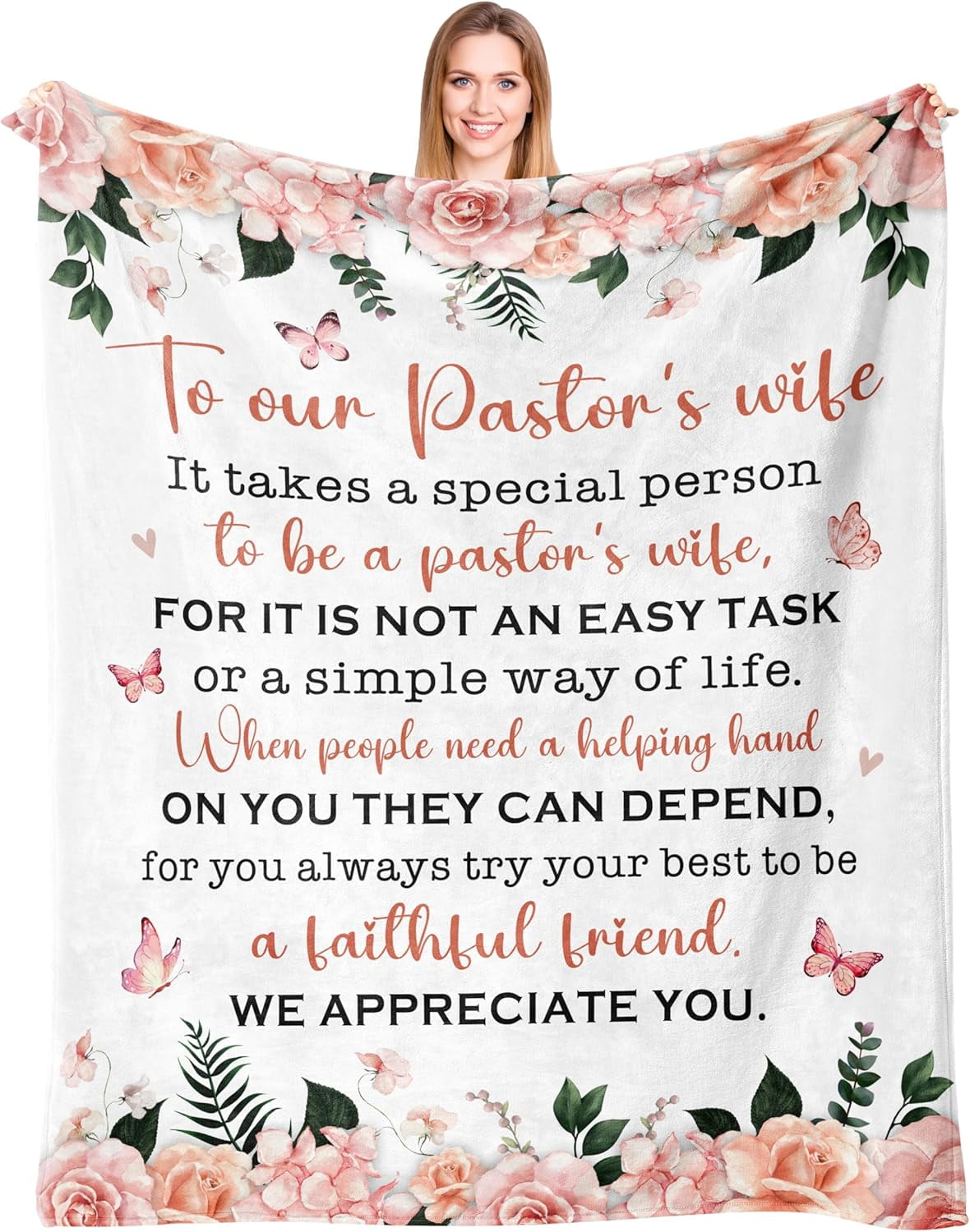 Pastor Appreciation Gifts Blanket 50"X60" - Unique Pastor Gifts - Gifts ...