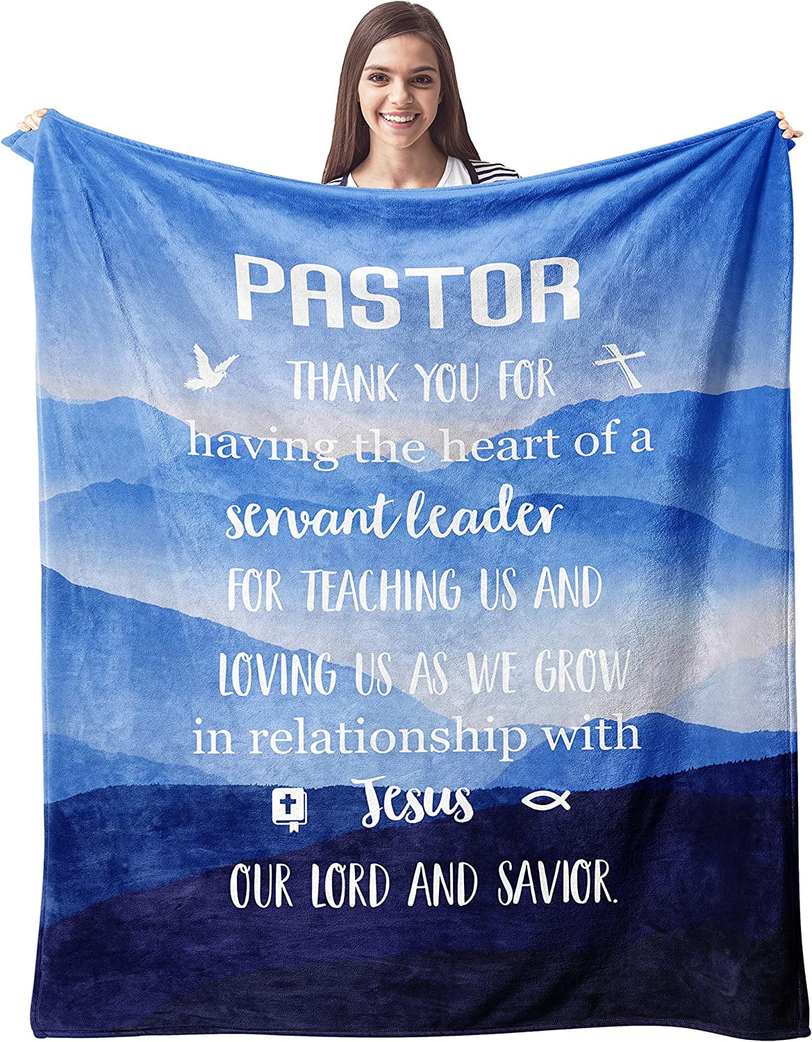 CoKnites Flannel Pastor Appreciation Throw Blanket, 60" x 50" - Walmart.com